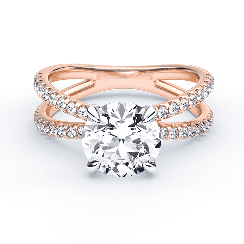 Platinum split shank engagement rings store
