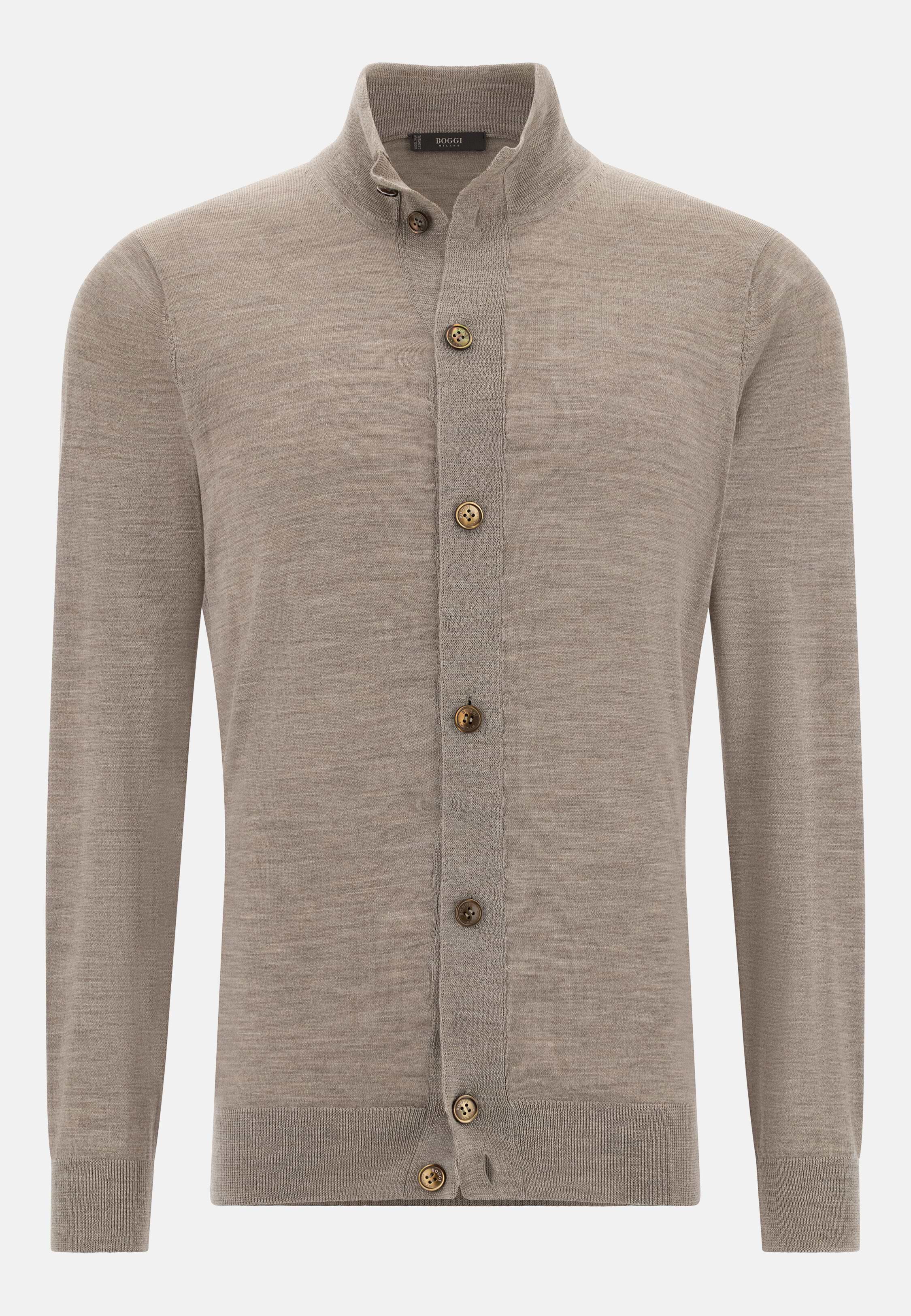 Knitted Cardigan in Wool, Silk and Cashmere | Boggi