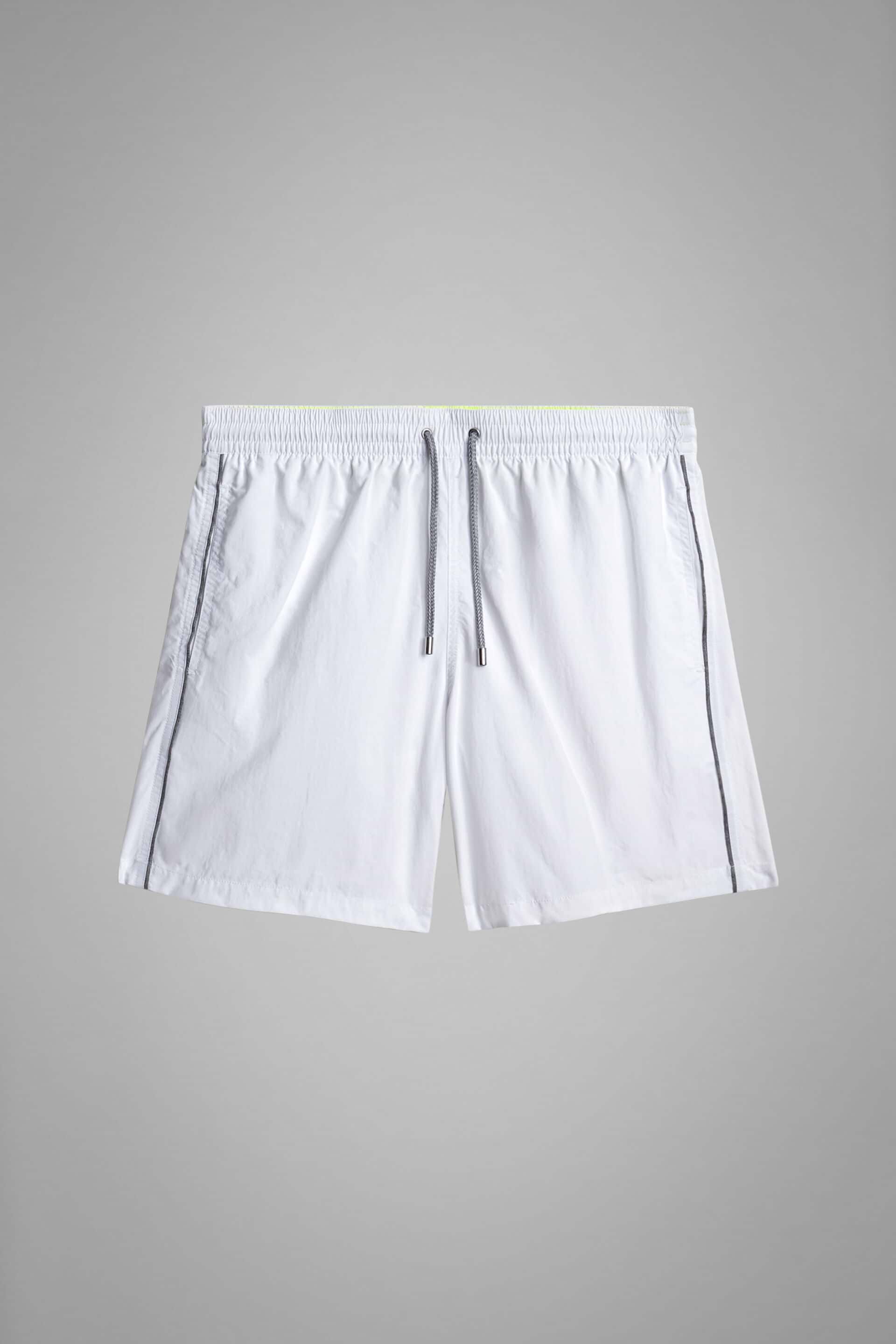 Men s Plain White Swimming Trunks Boggi Milano