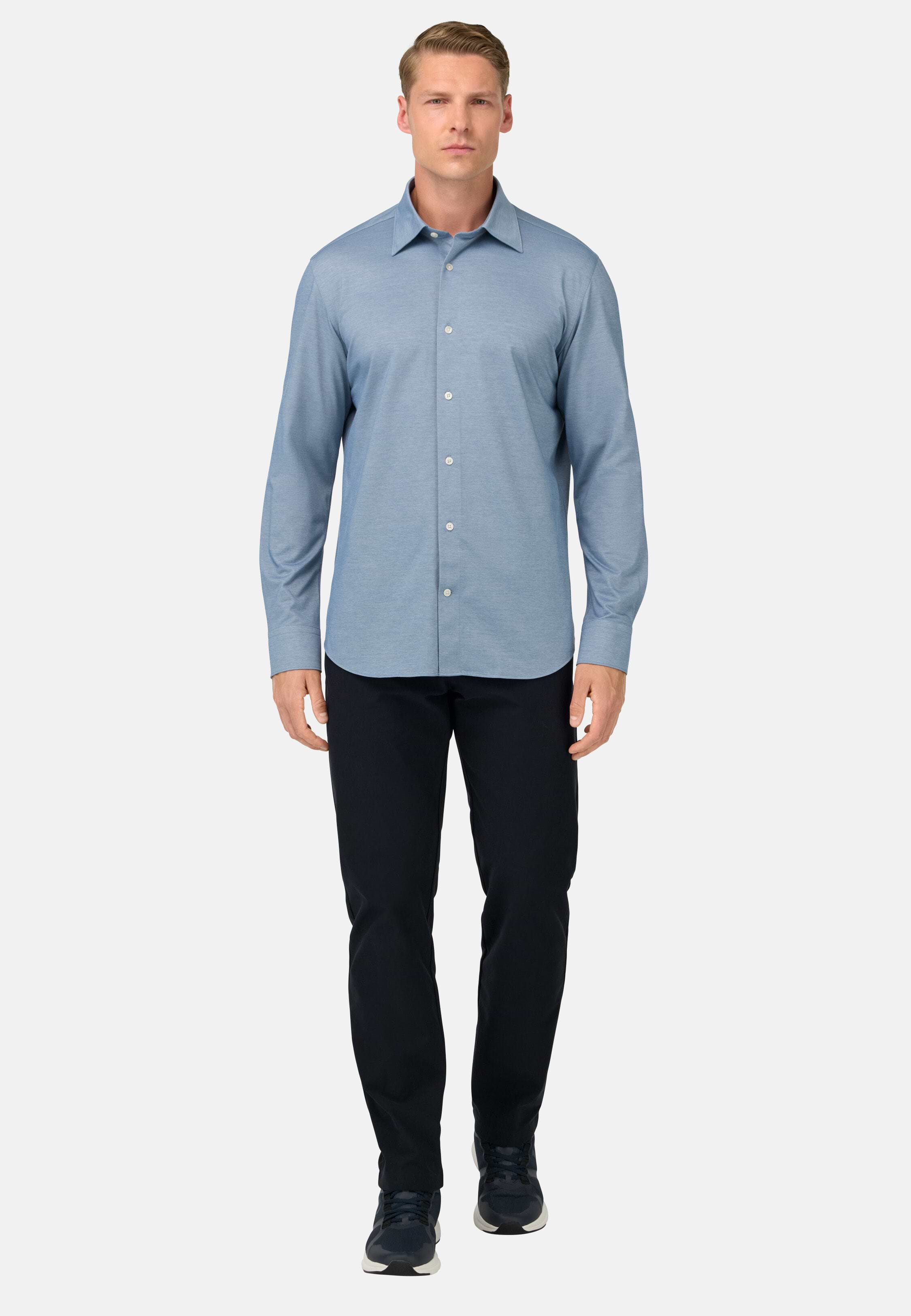 Men's Regular Fit Japanese Jersey Polo Shirt | Boggi Milano