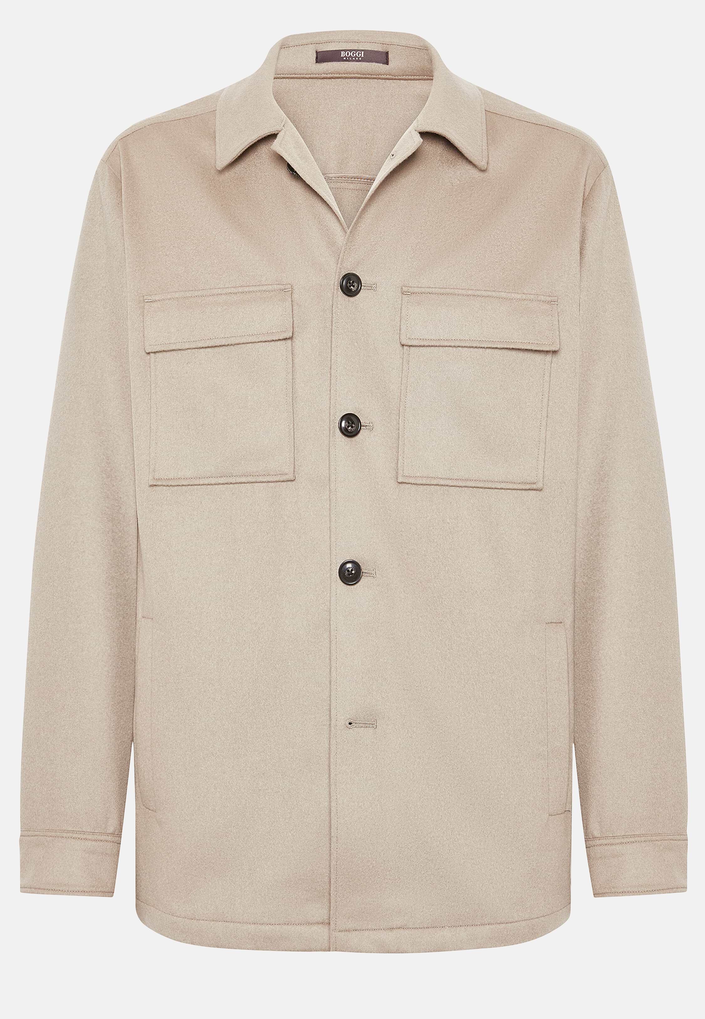 Men's Link Shirt Jacket in Pure Cashmere | Boggi Milano