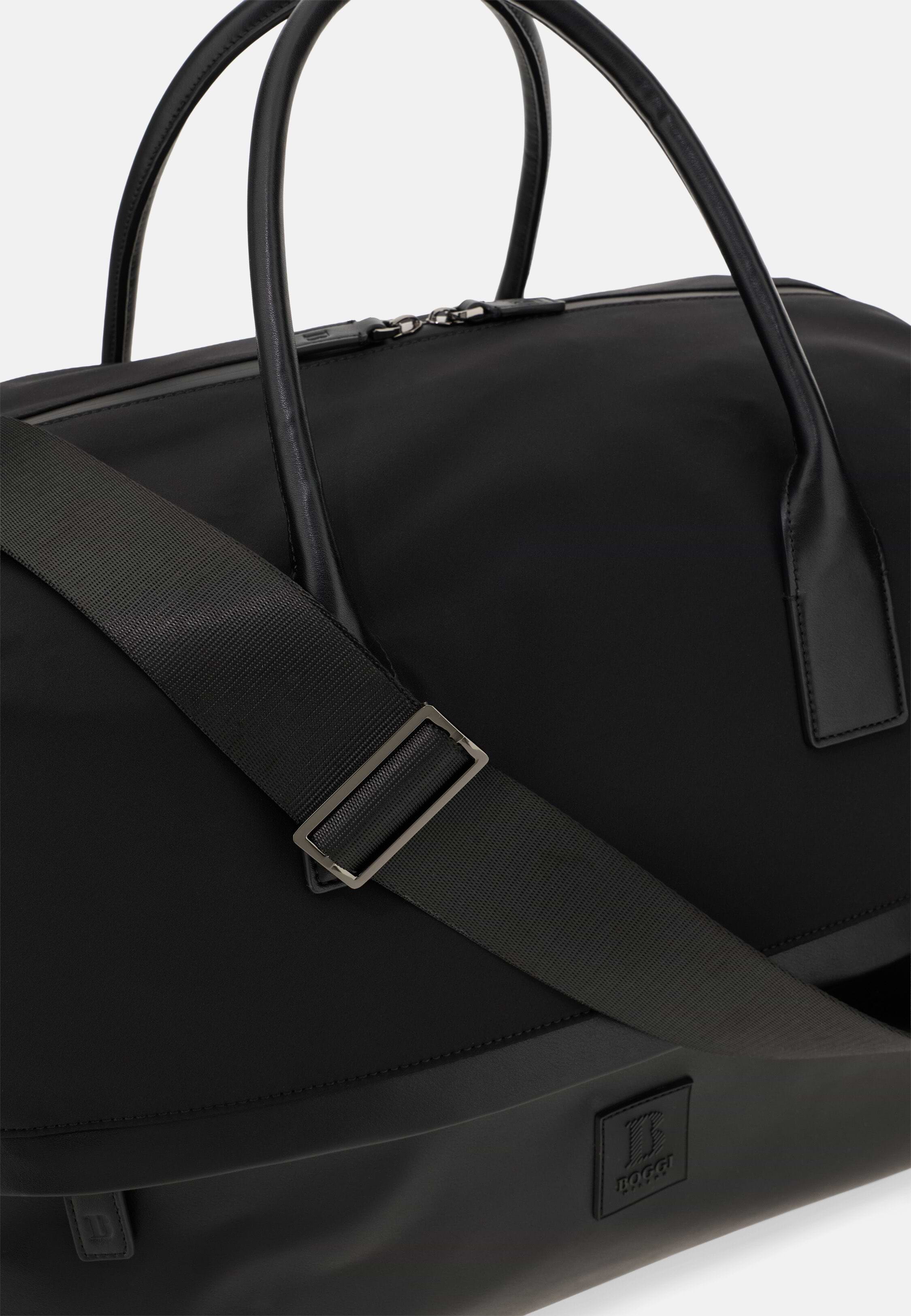 Men's Technical Fabric Travel Bag, Black | Boggi Milano