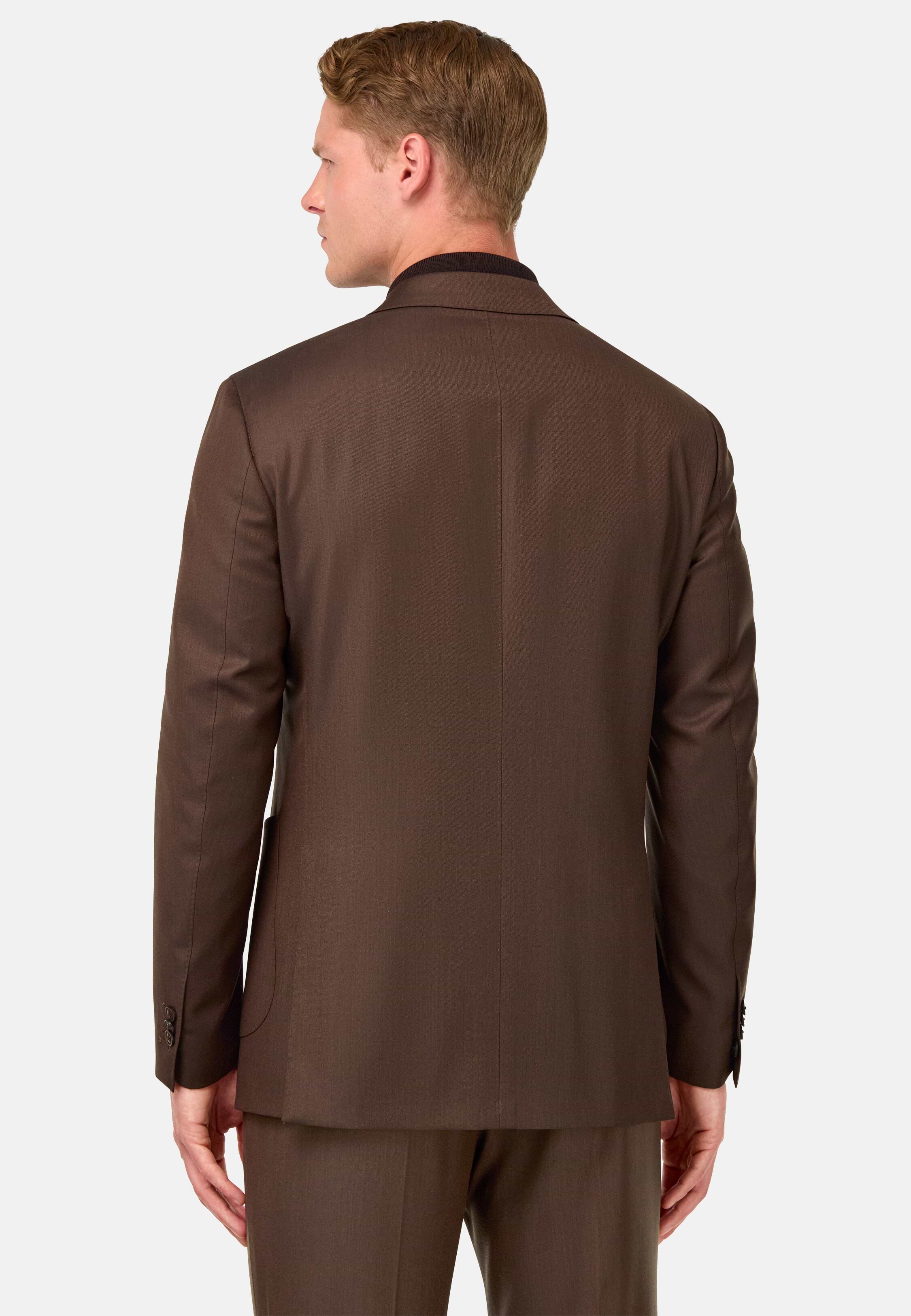 Traje Liso De Pura Lana Hombre | Boggi Milano