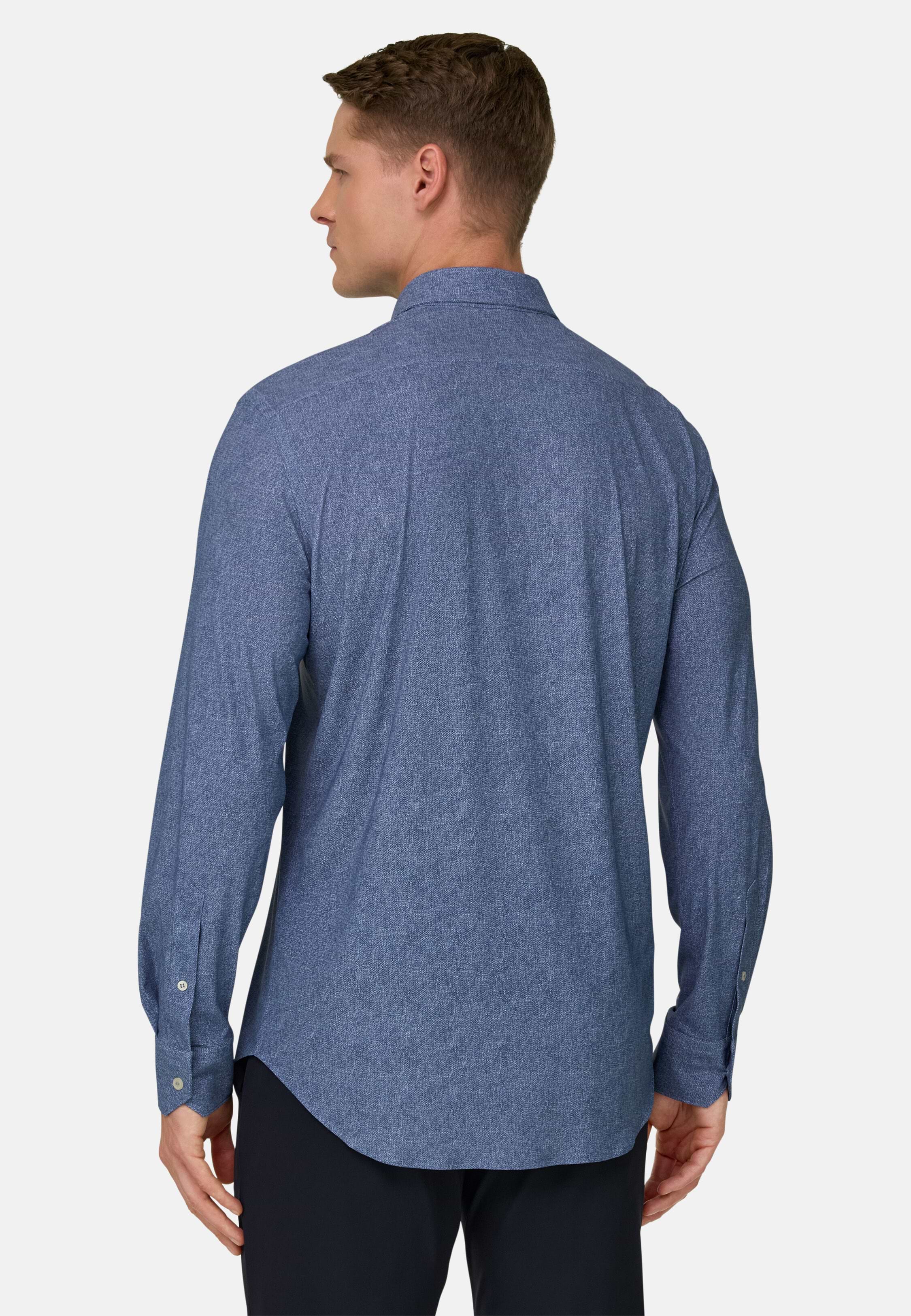 Men's Slim Fit Stretch Nylon Shirt | Boggi Milano