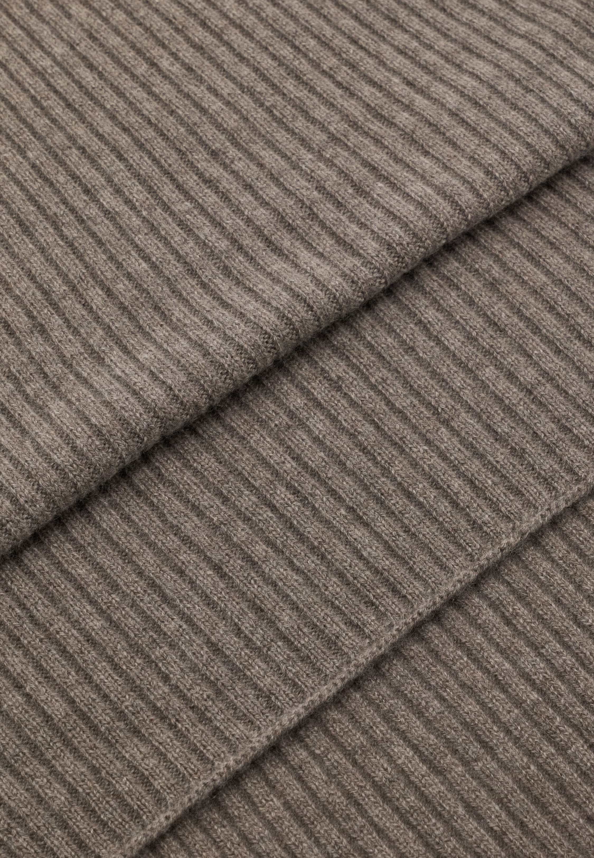 Men's Ribbed Pure Cashmere Scarf | Boggi Milano