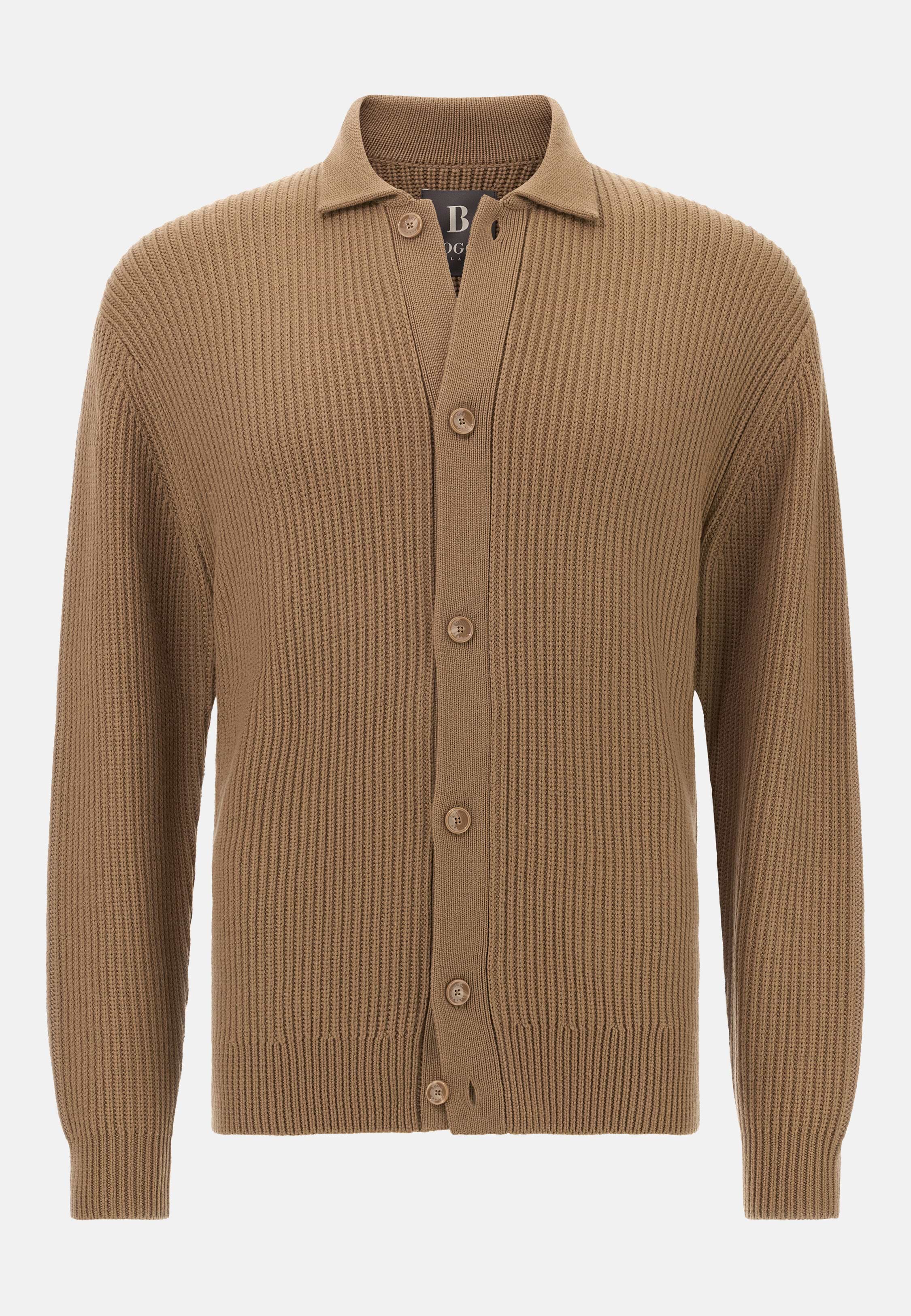 Men's Knitted Merino Wool Jacket | Boggi Milano
