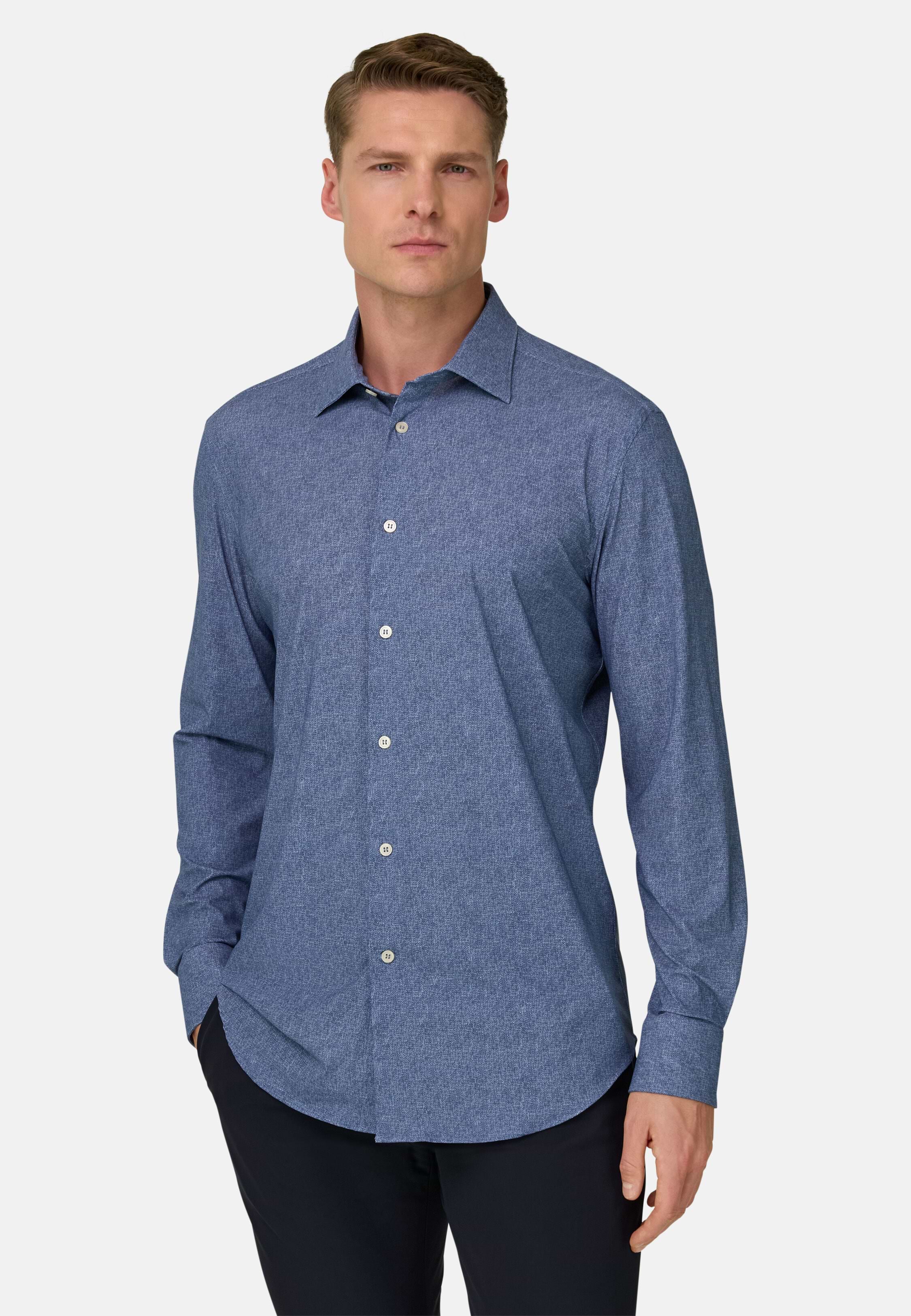 Men's Slim Fit Stretch Nylon Shirt | Boggi Milano