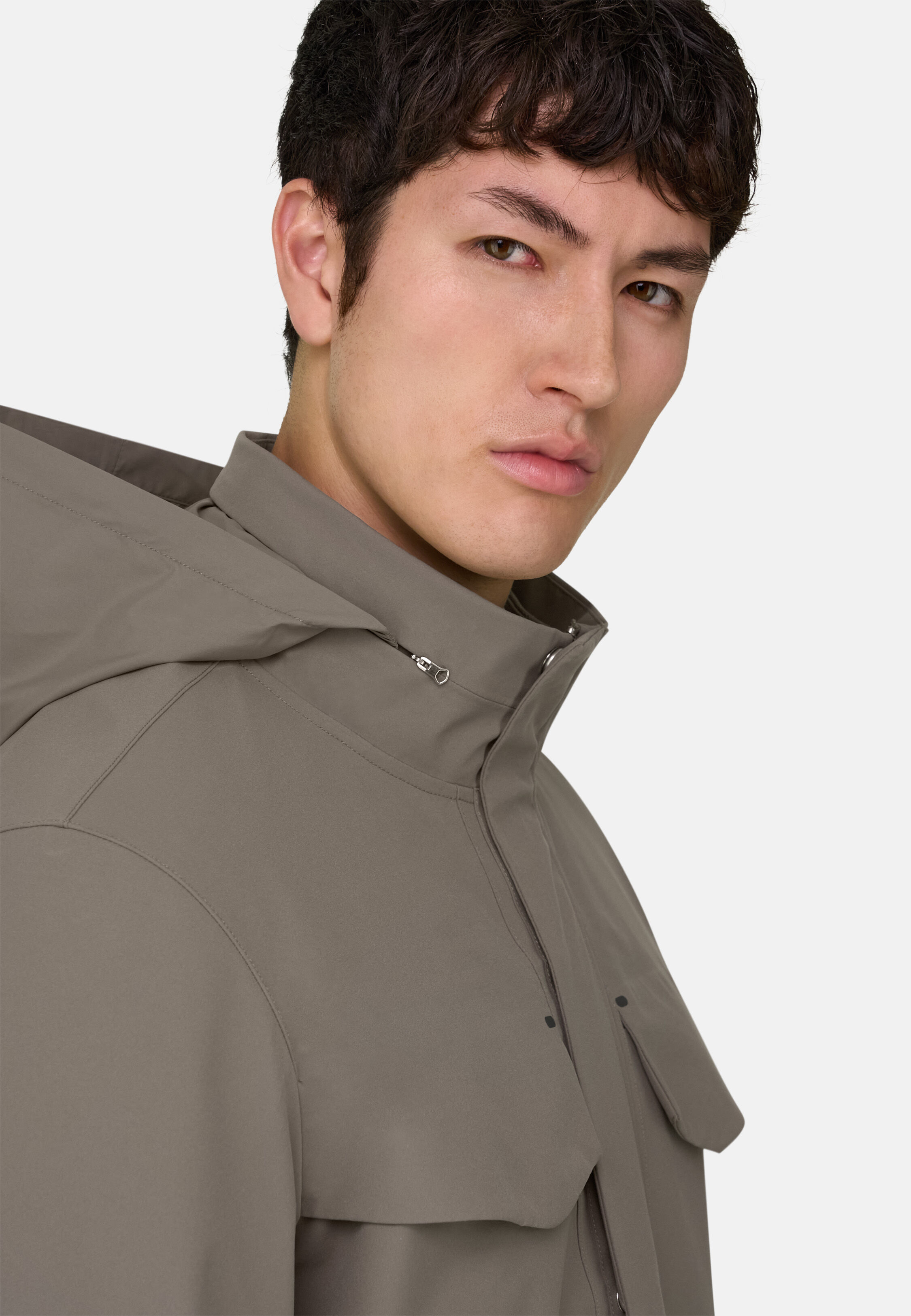 Field-Jacke aus technischem Gewebe für Herren, Schlamm | Boggi Milano