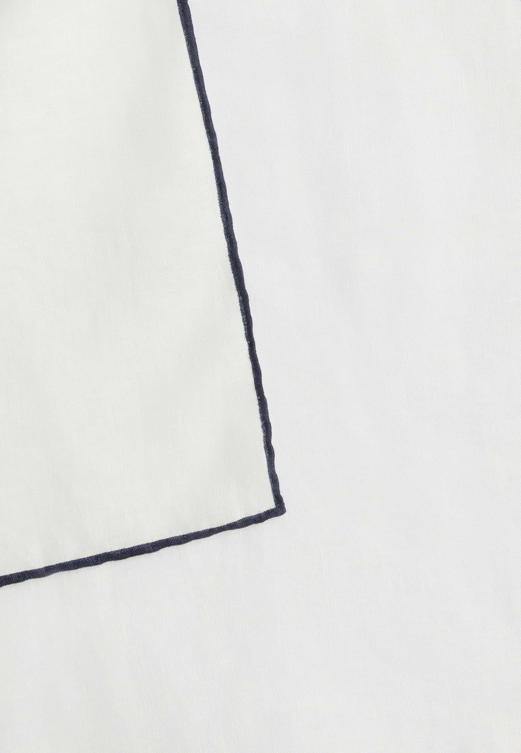 Linen Pocket Square With Contrasting Piping | Boggi