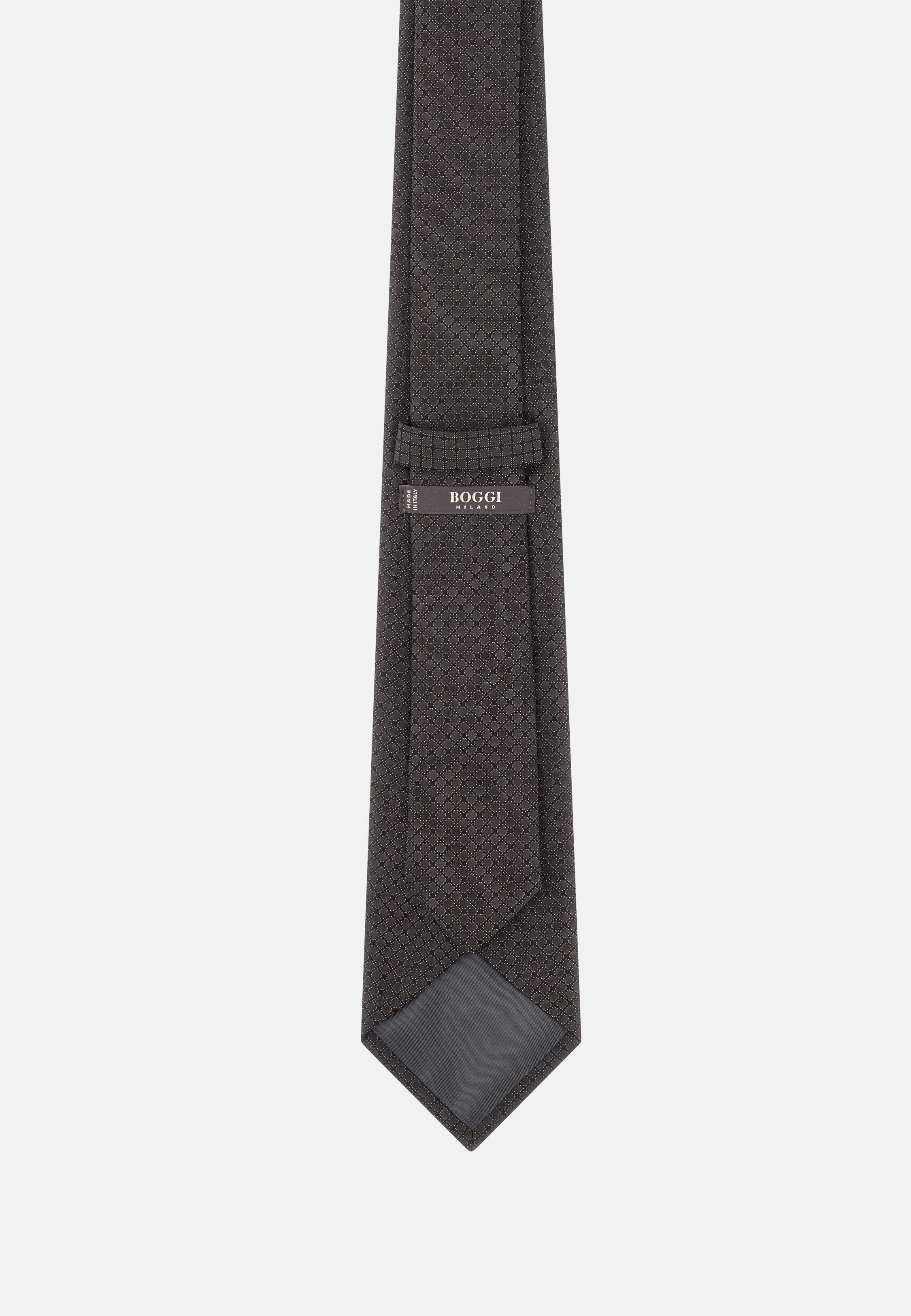 Men's Micro Texture Silk Blend Tie | Boggi Milano