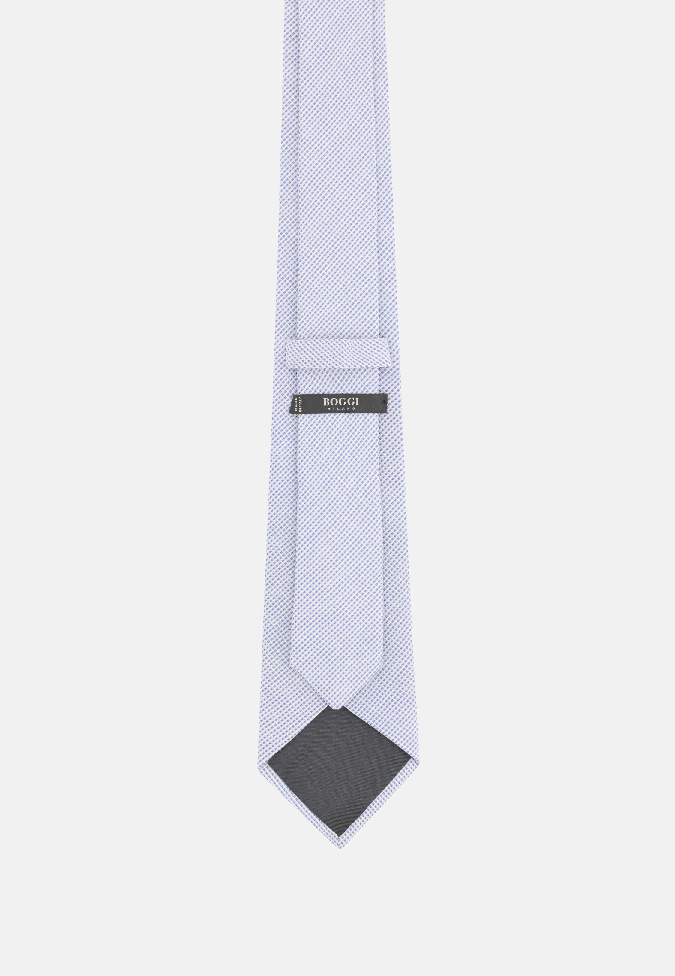 Men's Polka Dot Formal Tie in a Cotton Blend | Boggi Milano