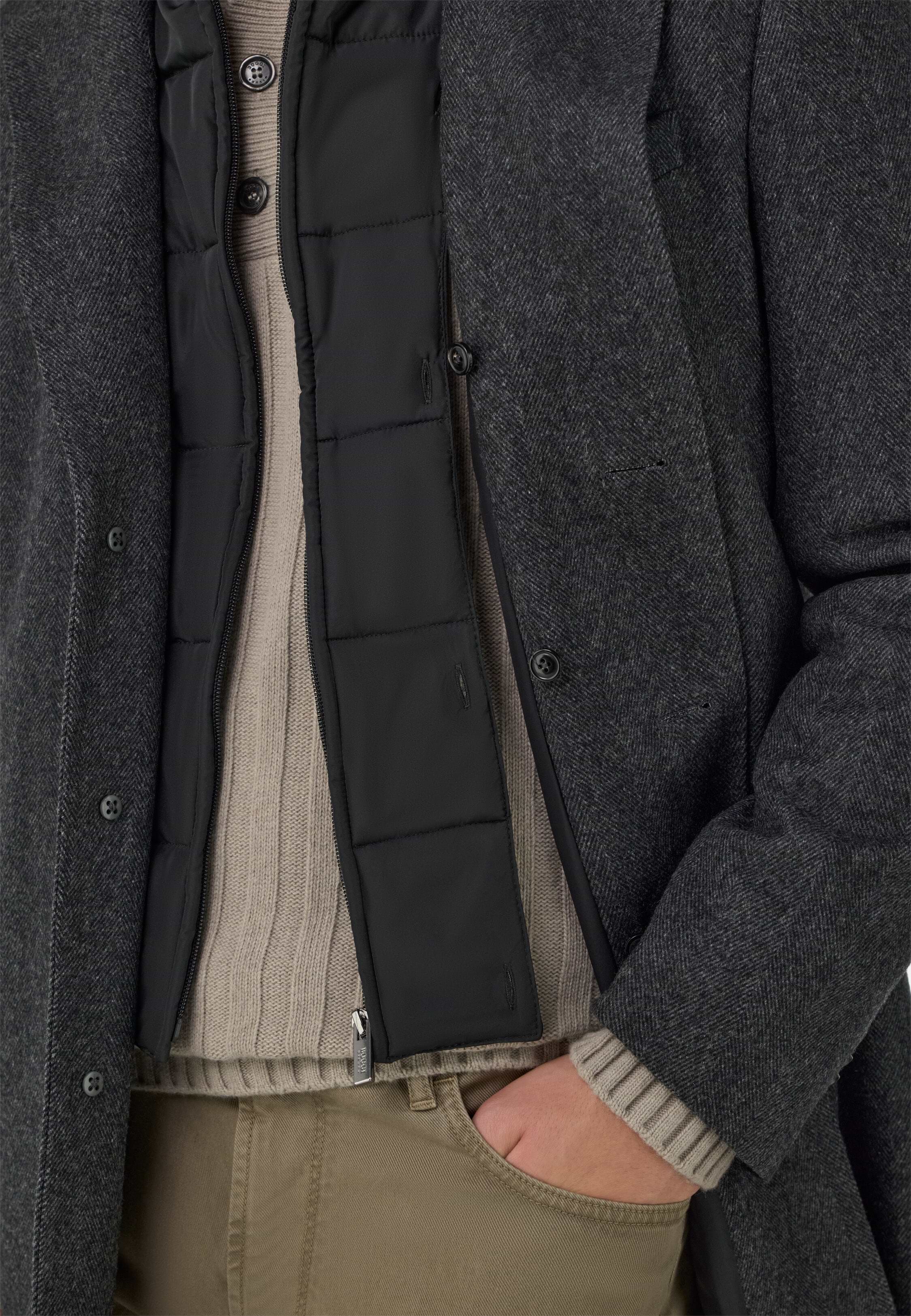 Men's Wool Coat with Gilet | Boggi Milano