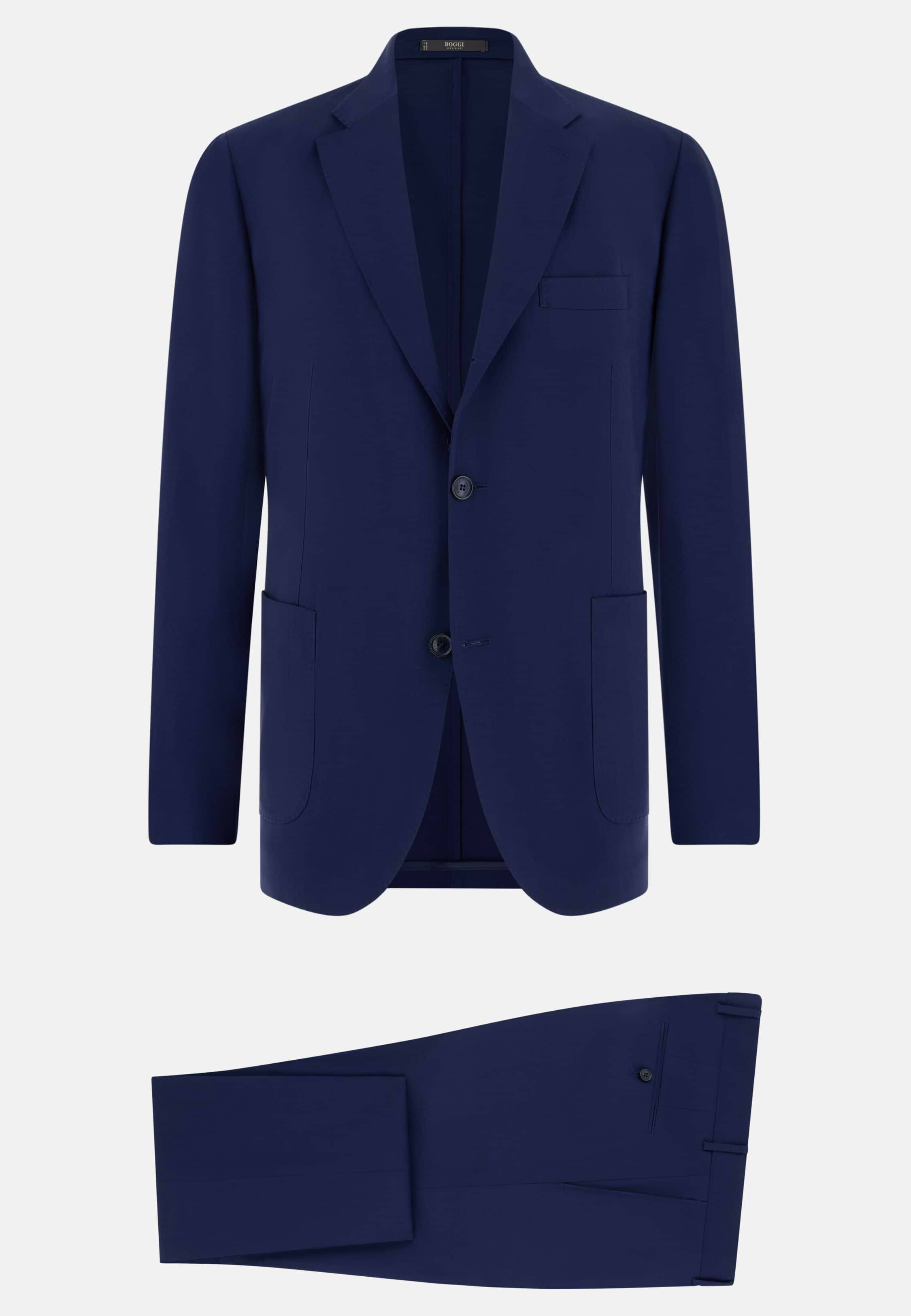 Men's 120s Pure Wool Suit | Boggi Milano