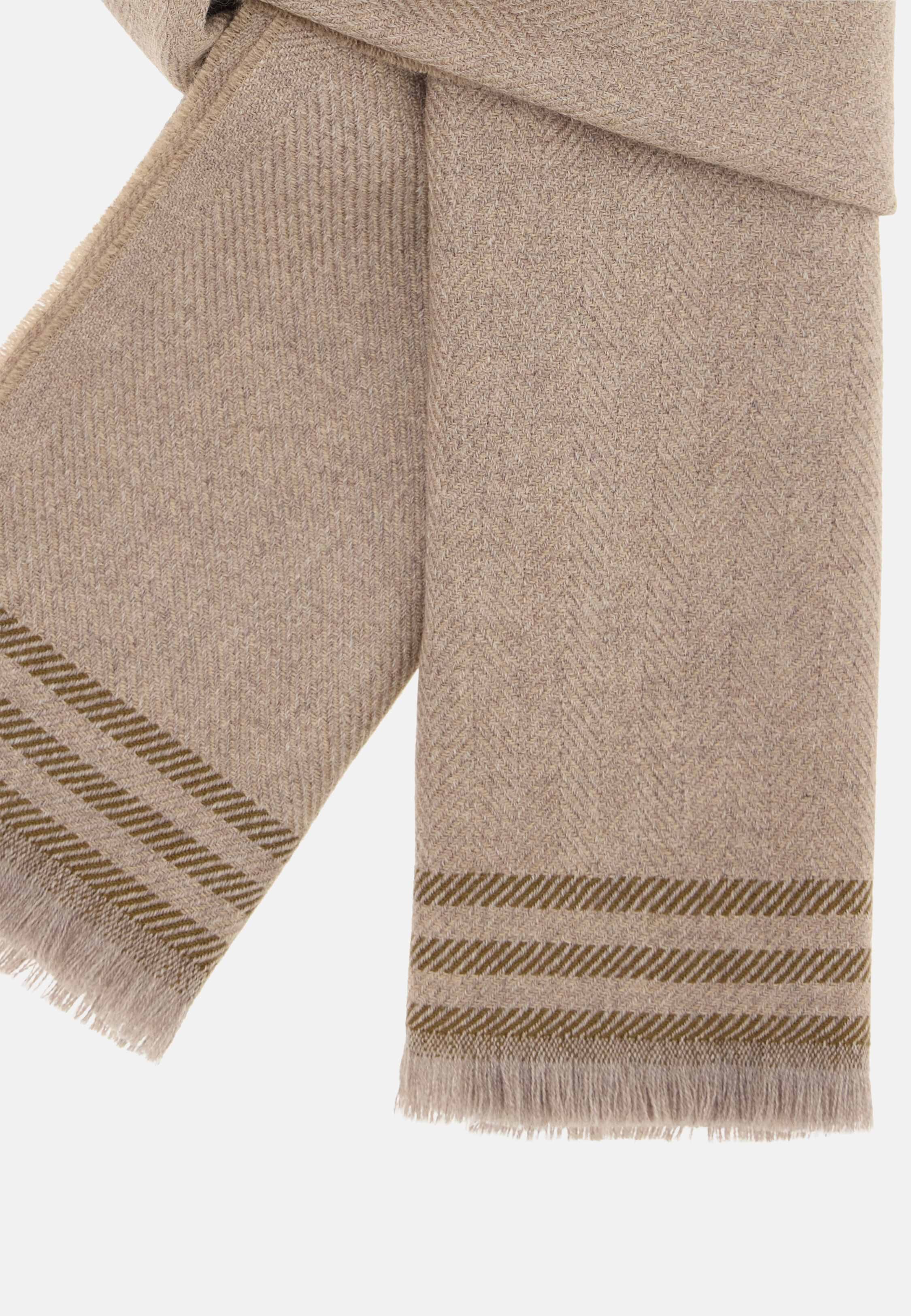 Men's Herringbone Wool Scarf | Boggi Milano