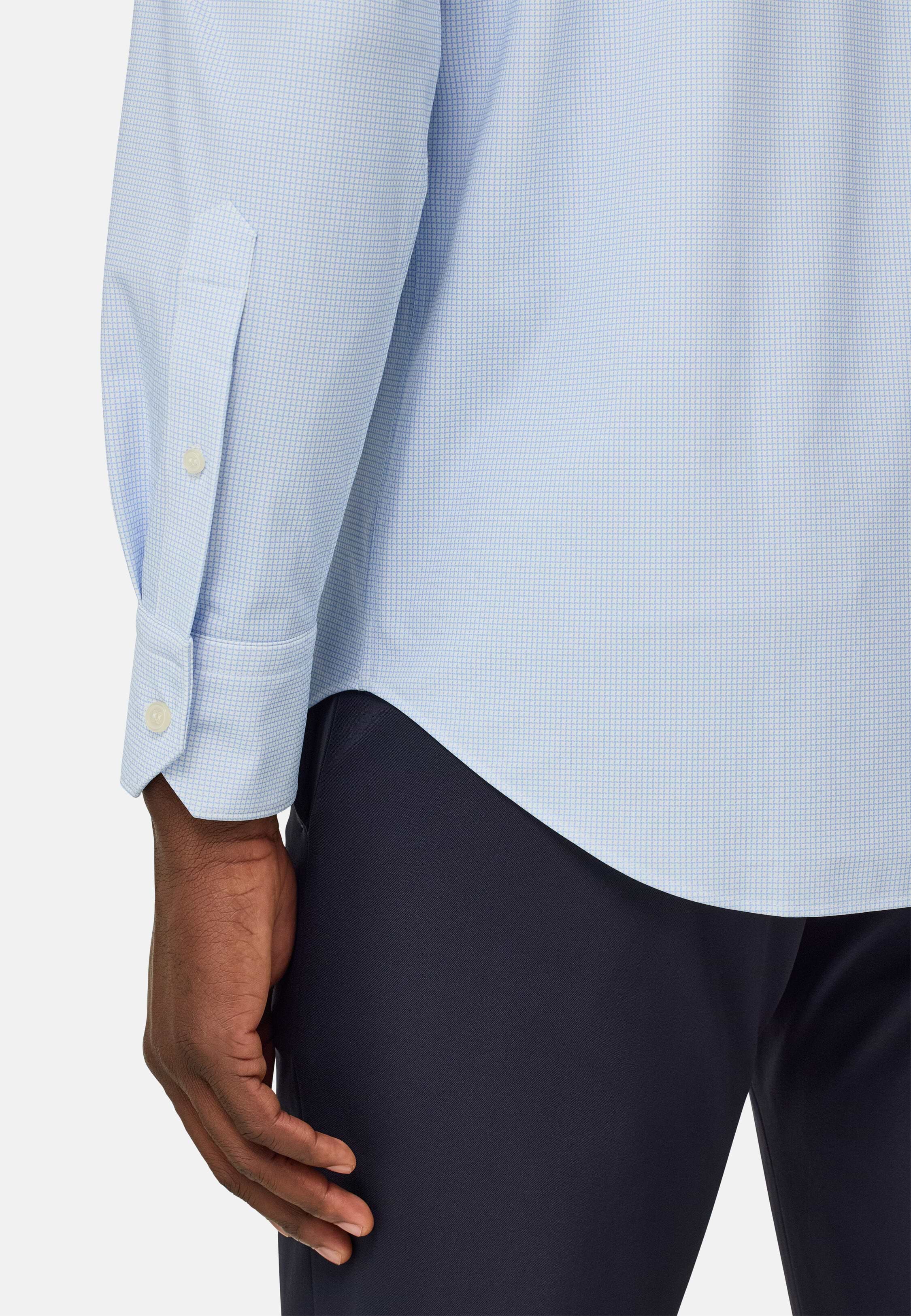 Chemise En Nylon Extensible Slim Fit Homme | Boggi Milano