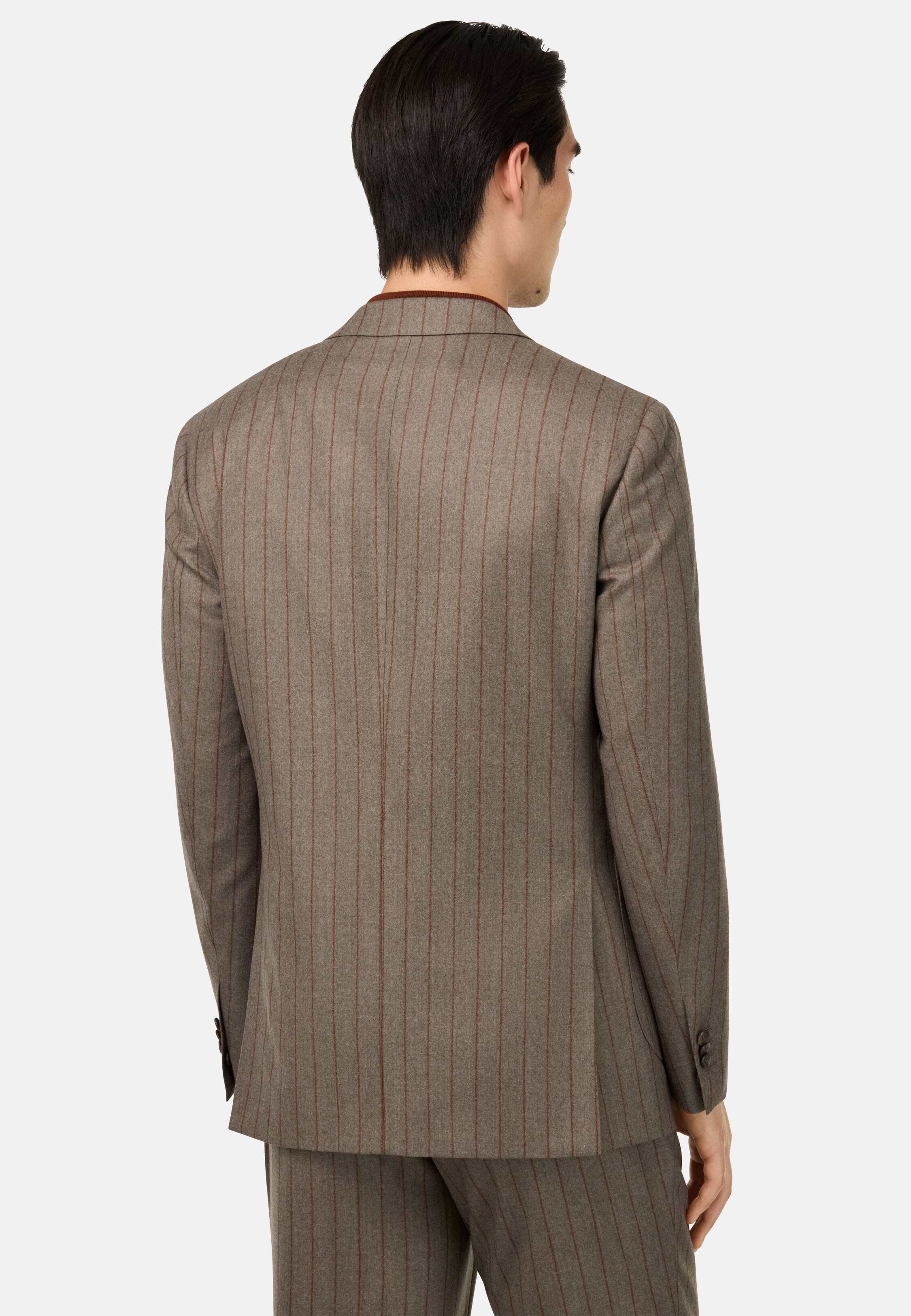 Men's Pinstripe Pure Wool Suit | Boggi Milano