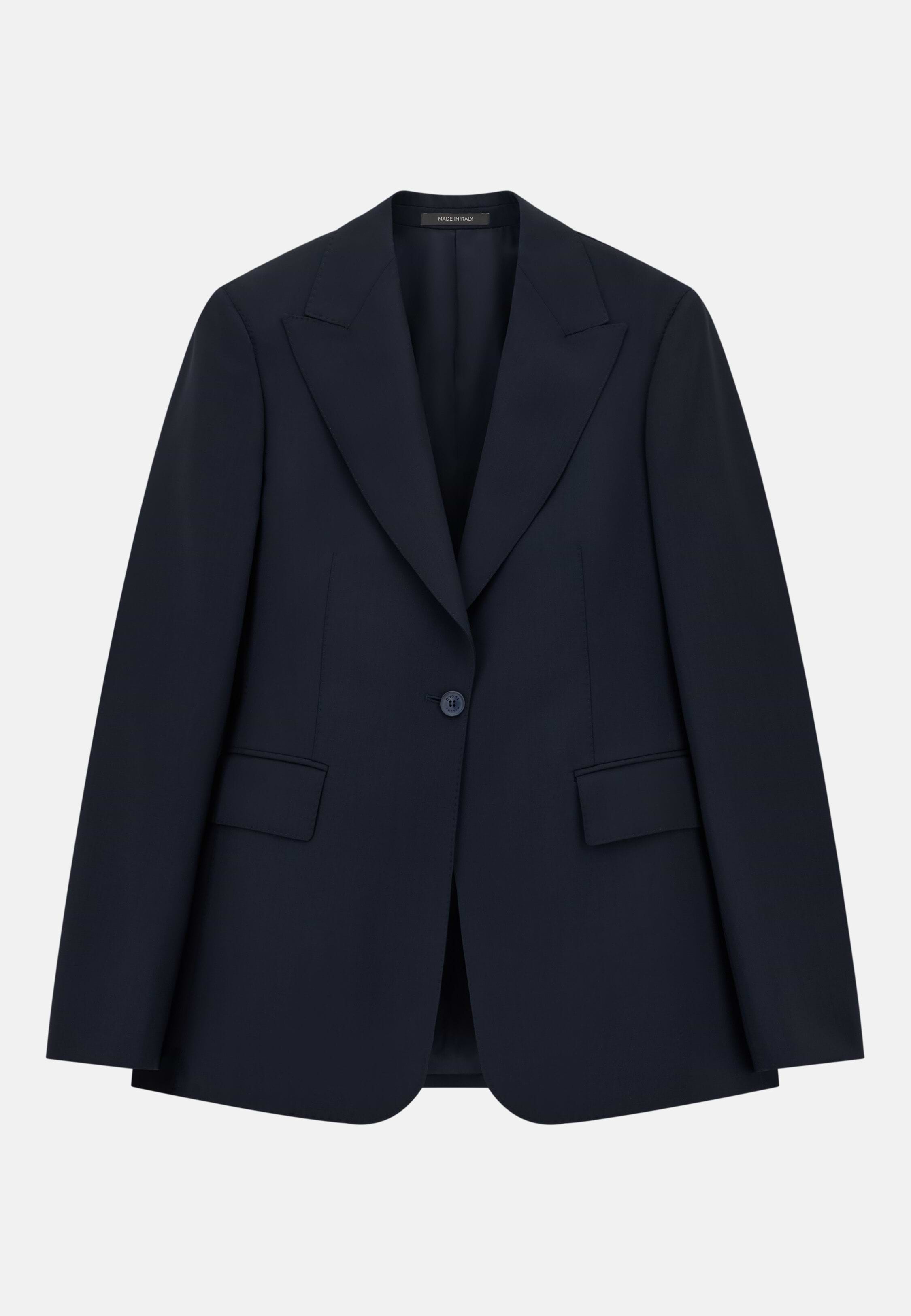 Woman's Pure Wool Suit, Navy blue | Boggi Milano