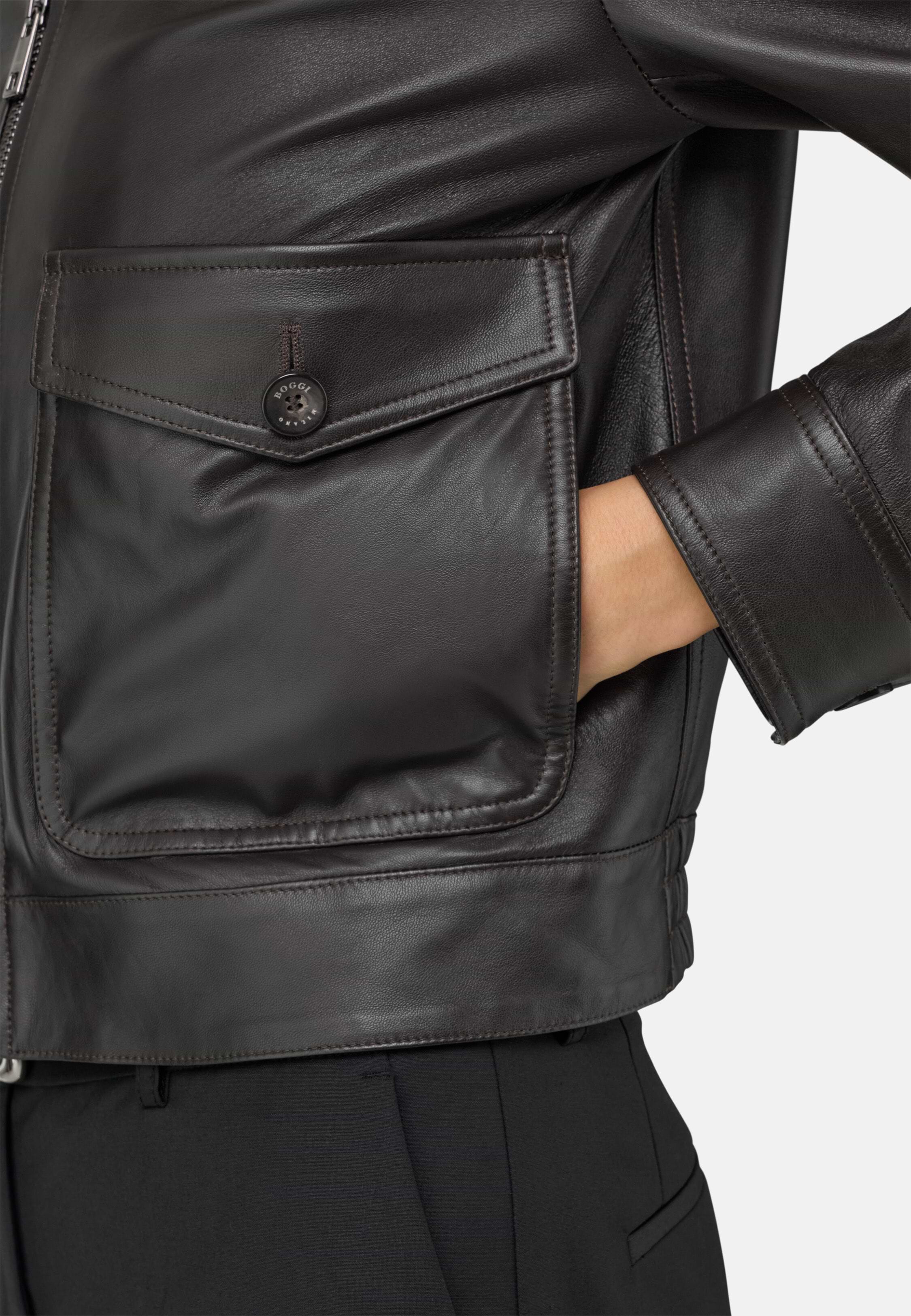Men's Genuine Leather Jacket | Boggi Milano