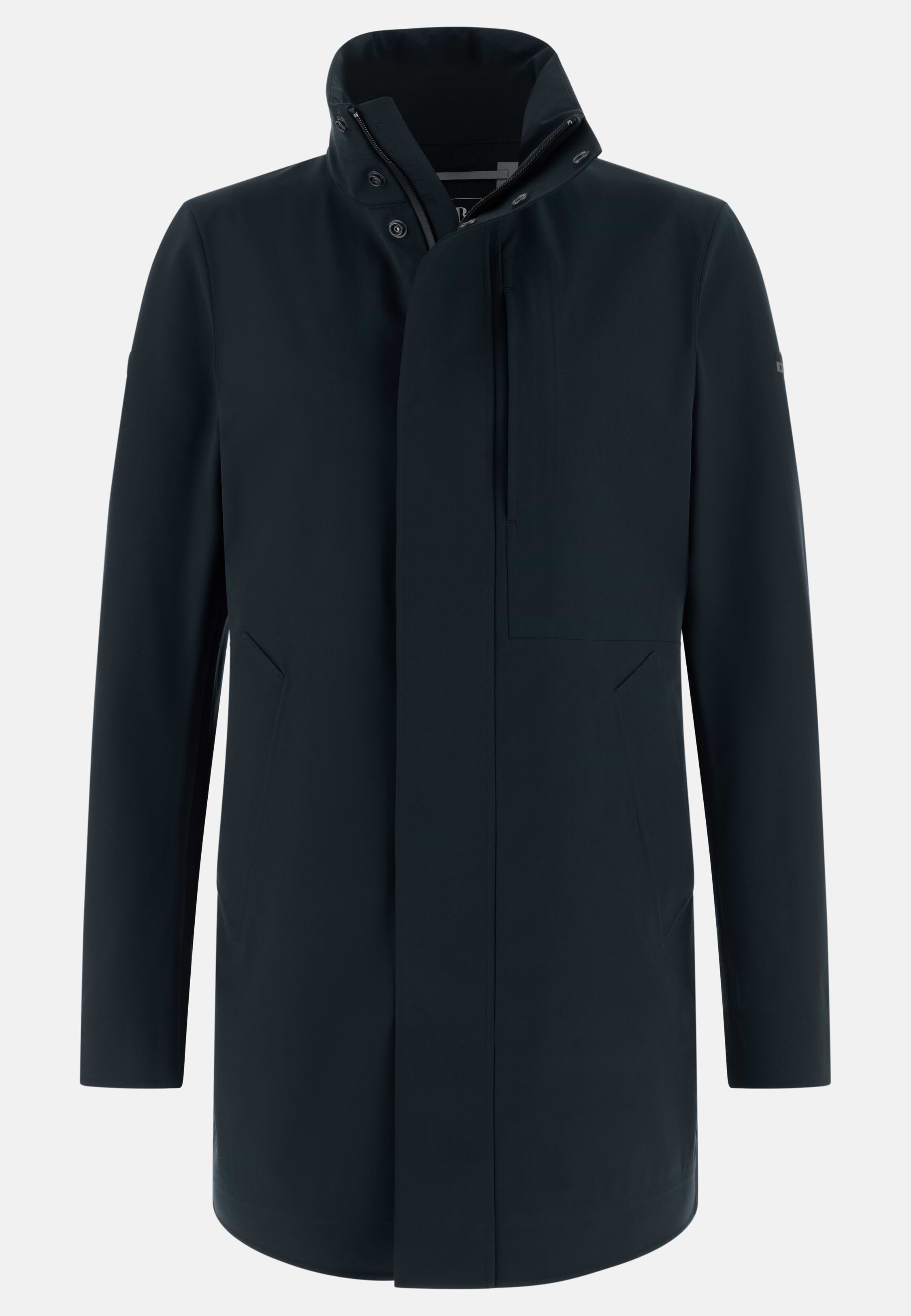 Men's B Tech Technical Fabric Car Coat, Navy blue | Boggi Milano