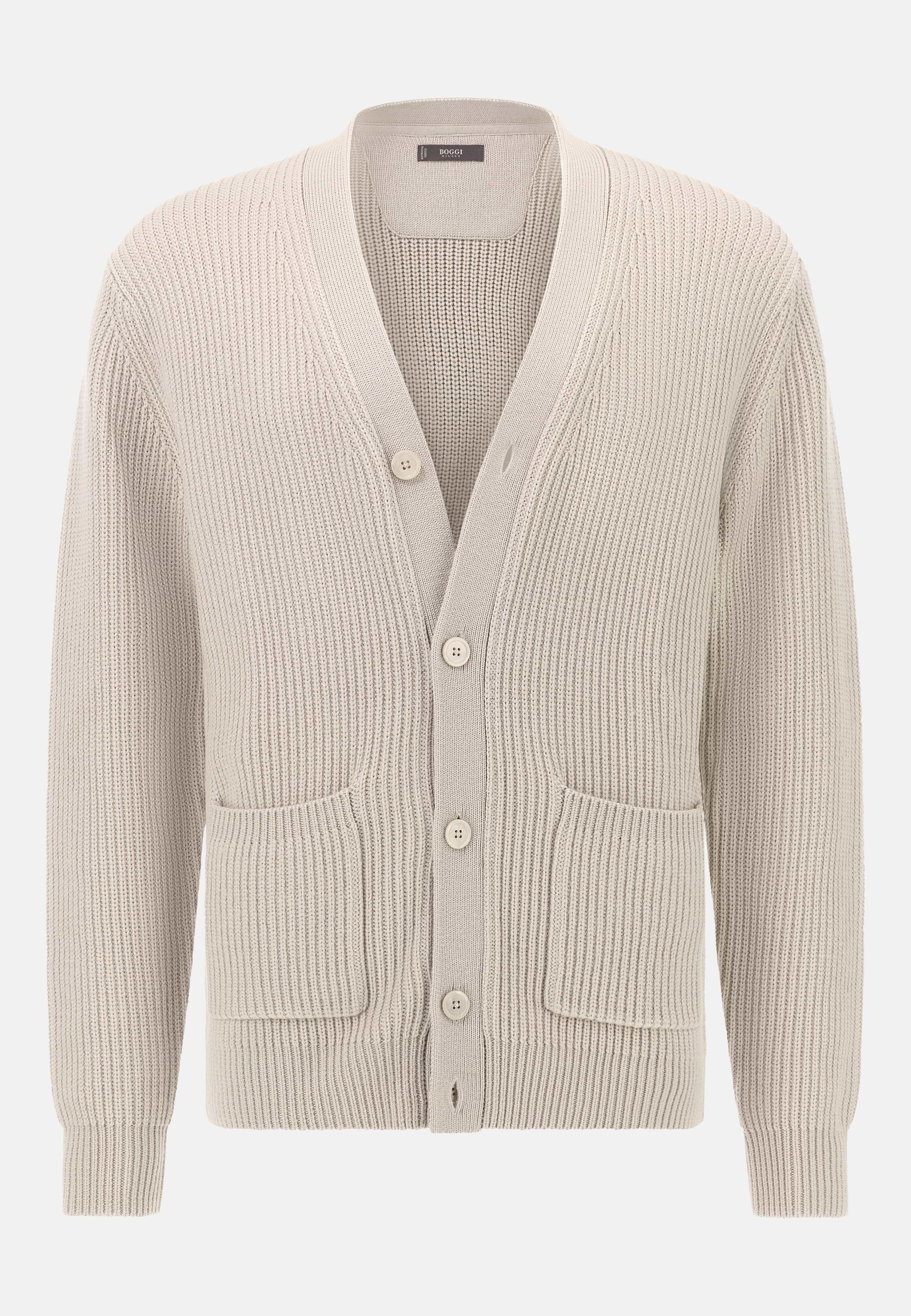 Men's Merino Wool Knitted Cardigan | Boggi Milano