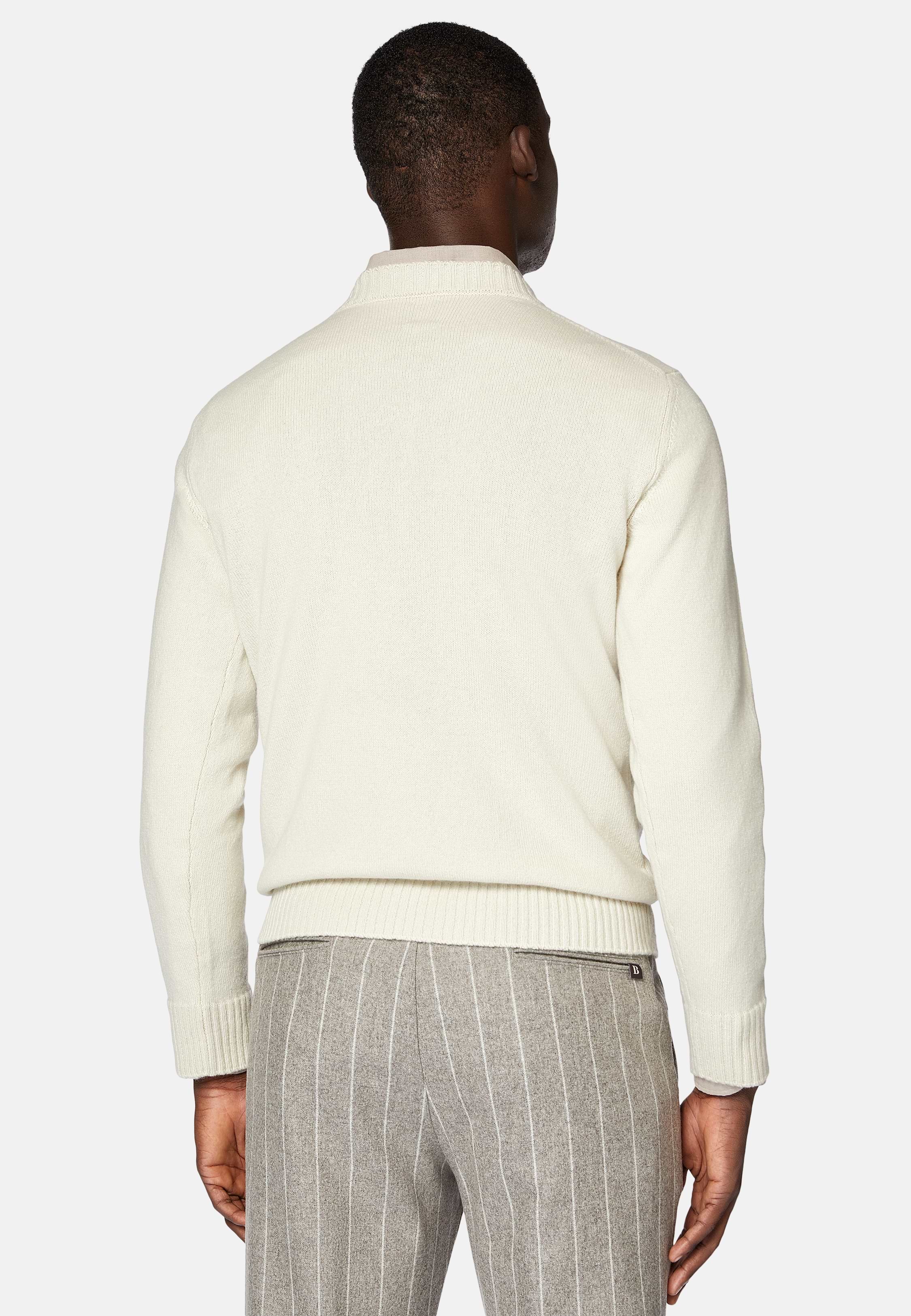 Men's Sand Crew Neck Cashmere Jumper | Boggi Milano