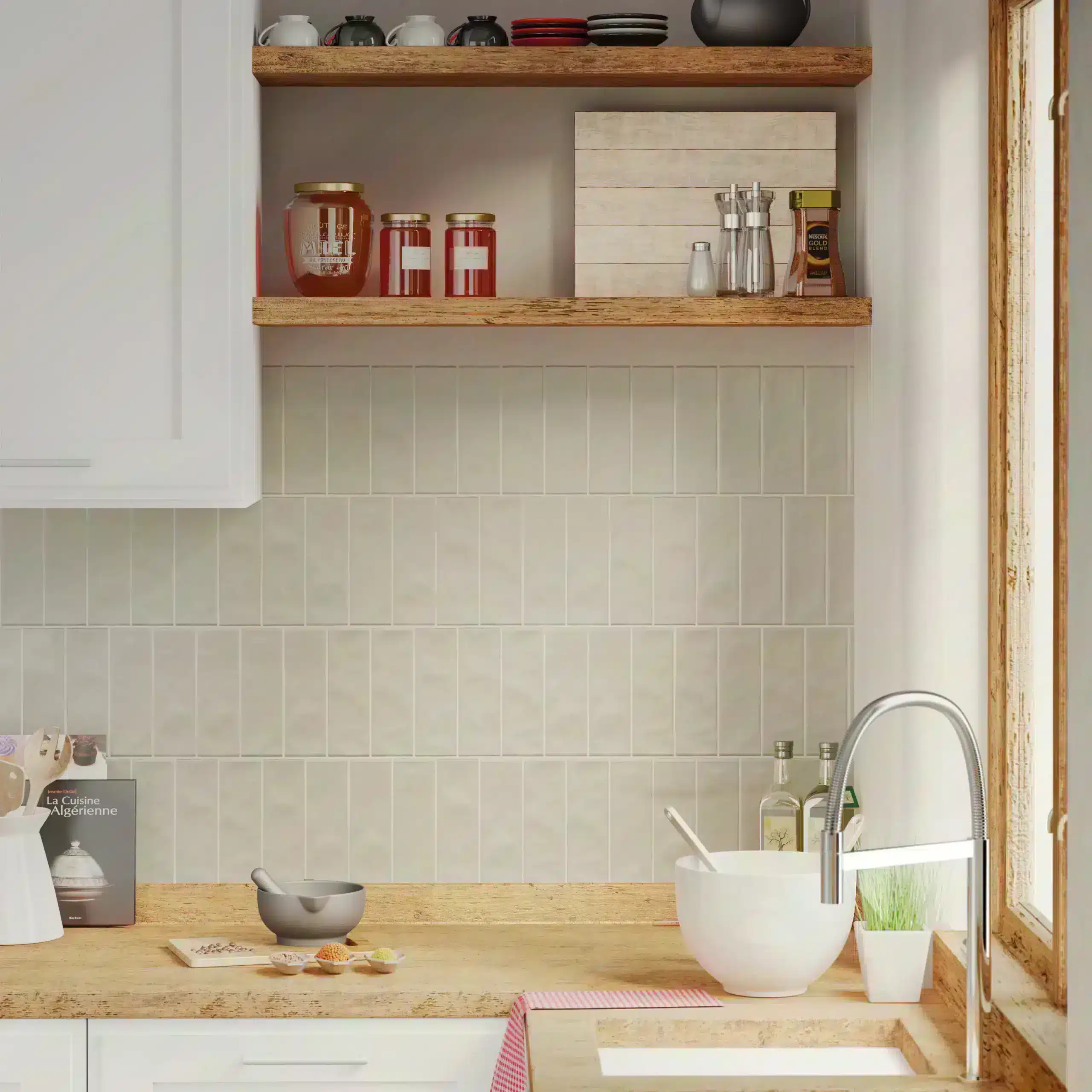 Coastal Soft Grey Subway Porcelain Tile Matte in iTileMosaic