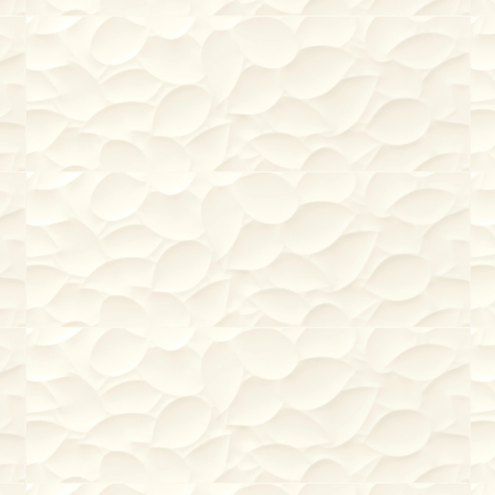 Adora Leaf White 14x40 Matte Ceramic Tile in iTileMosaic