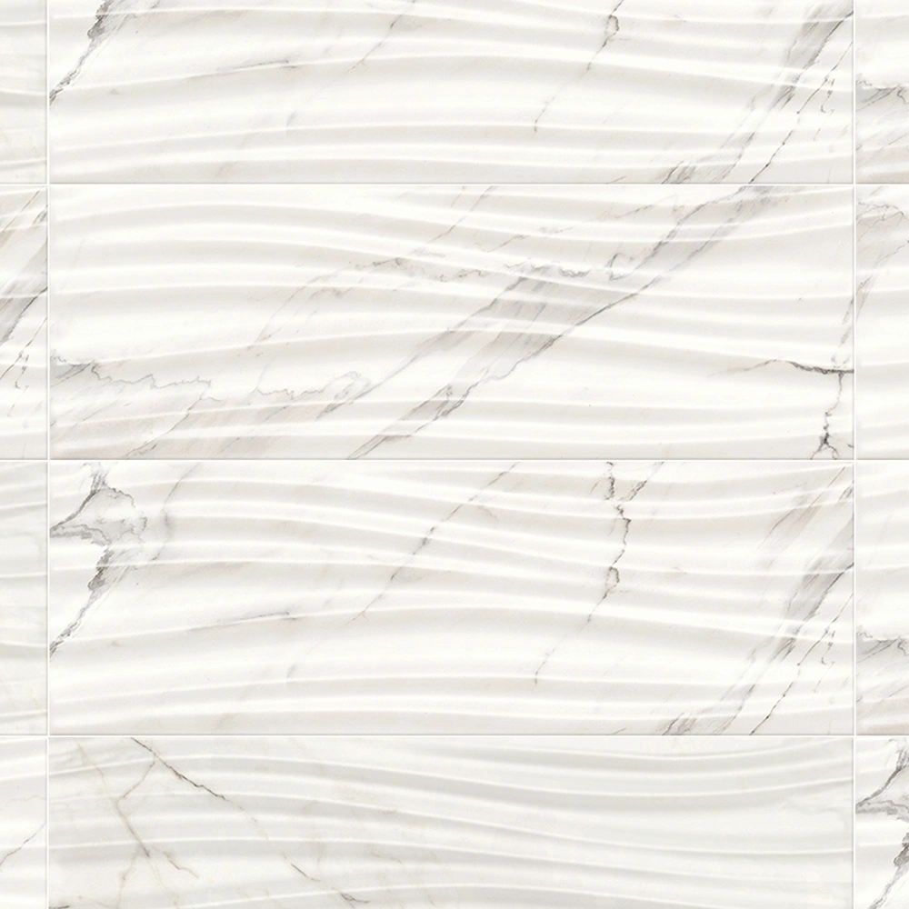 Adora Shape Calacatta 14x40 Matte Ceramic Tile in iTileMosaic