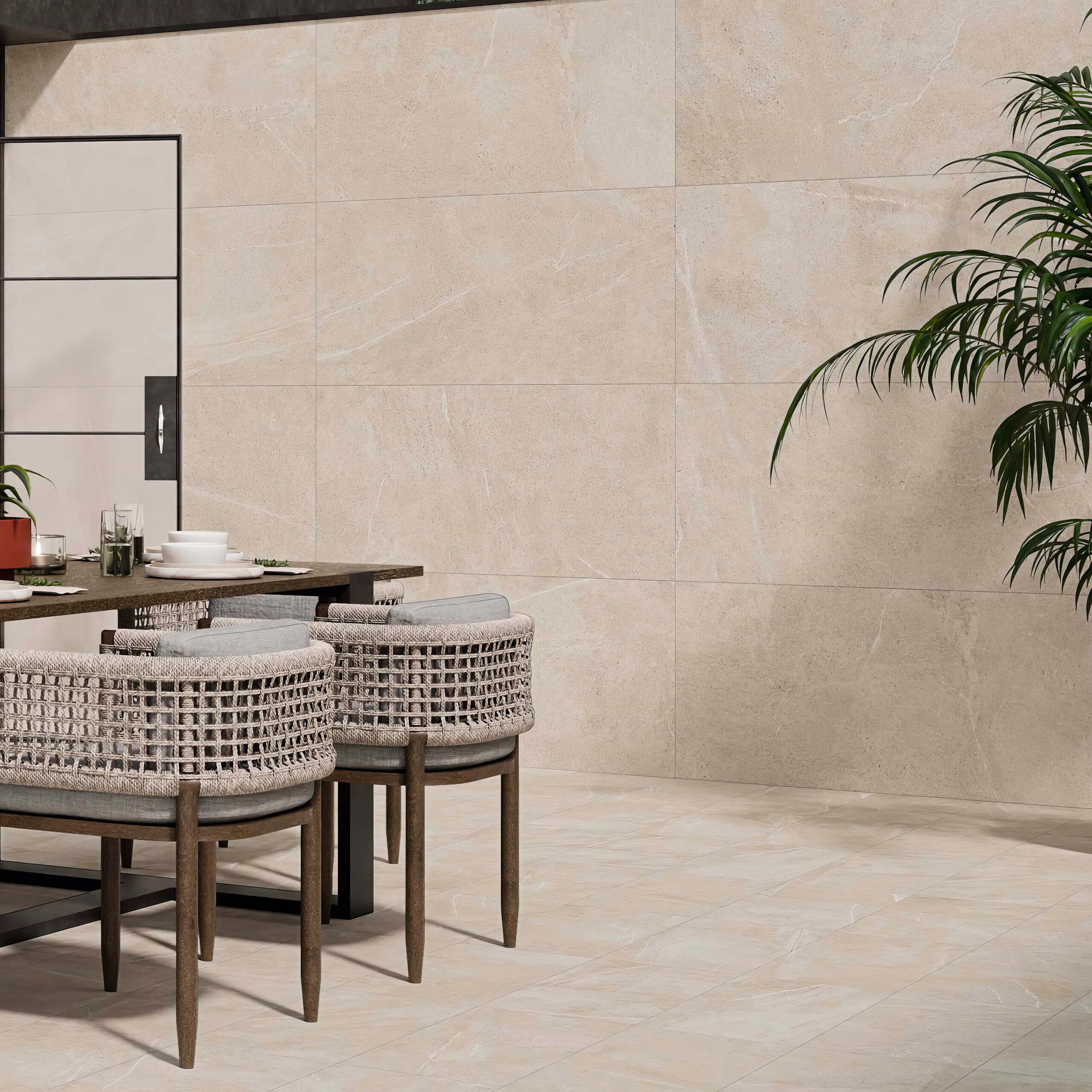 Bello Ivory 24X48 Matte Porcelain Tile available in iTileMosaic