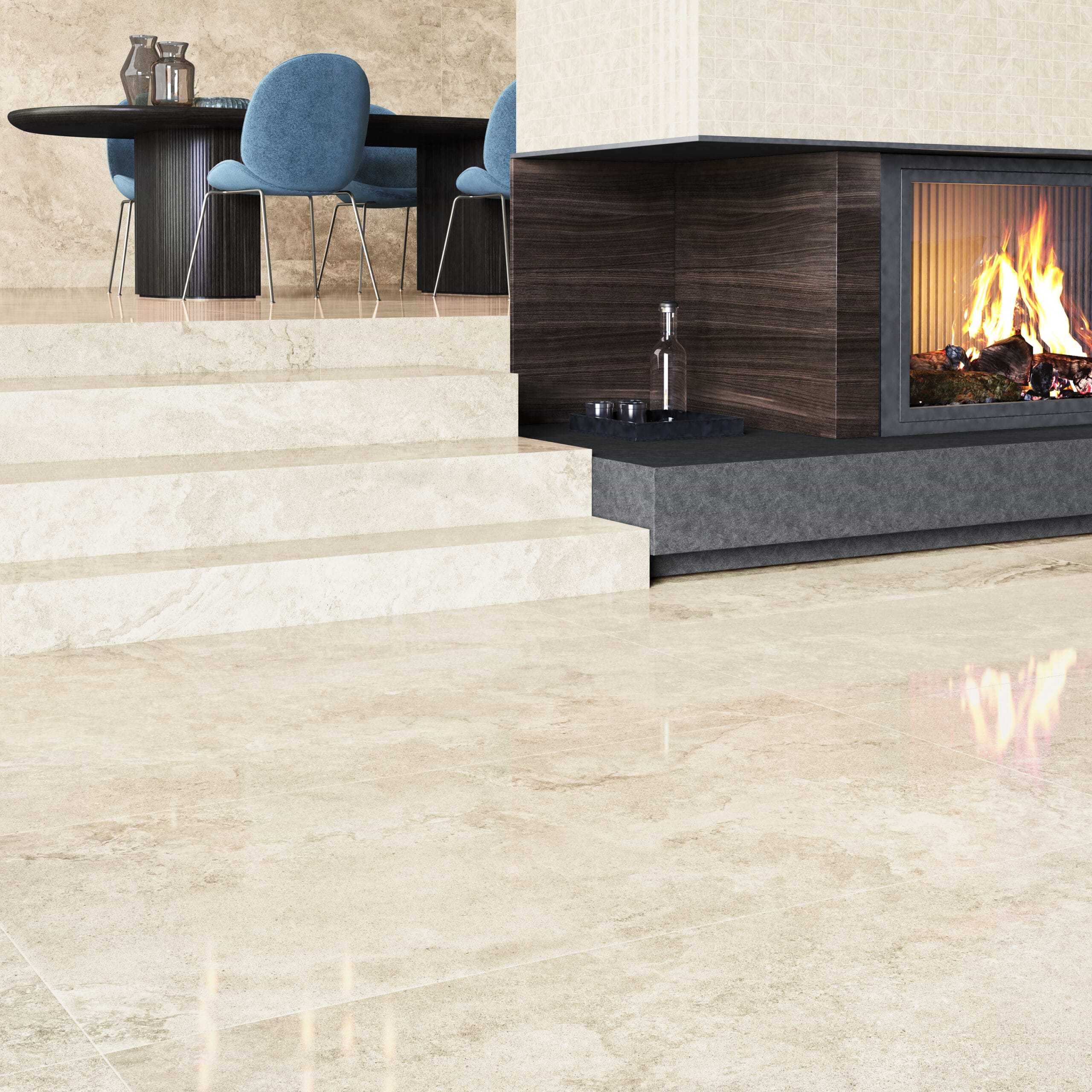 Capadocia Sand 36x36 Polished Porcelain Tile in iTileMosaic