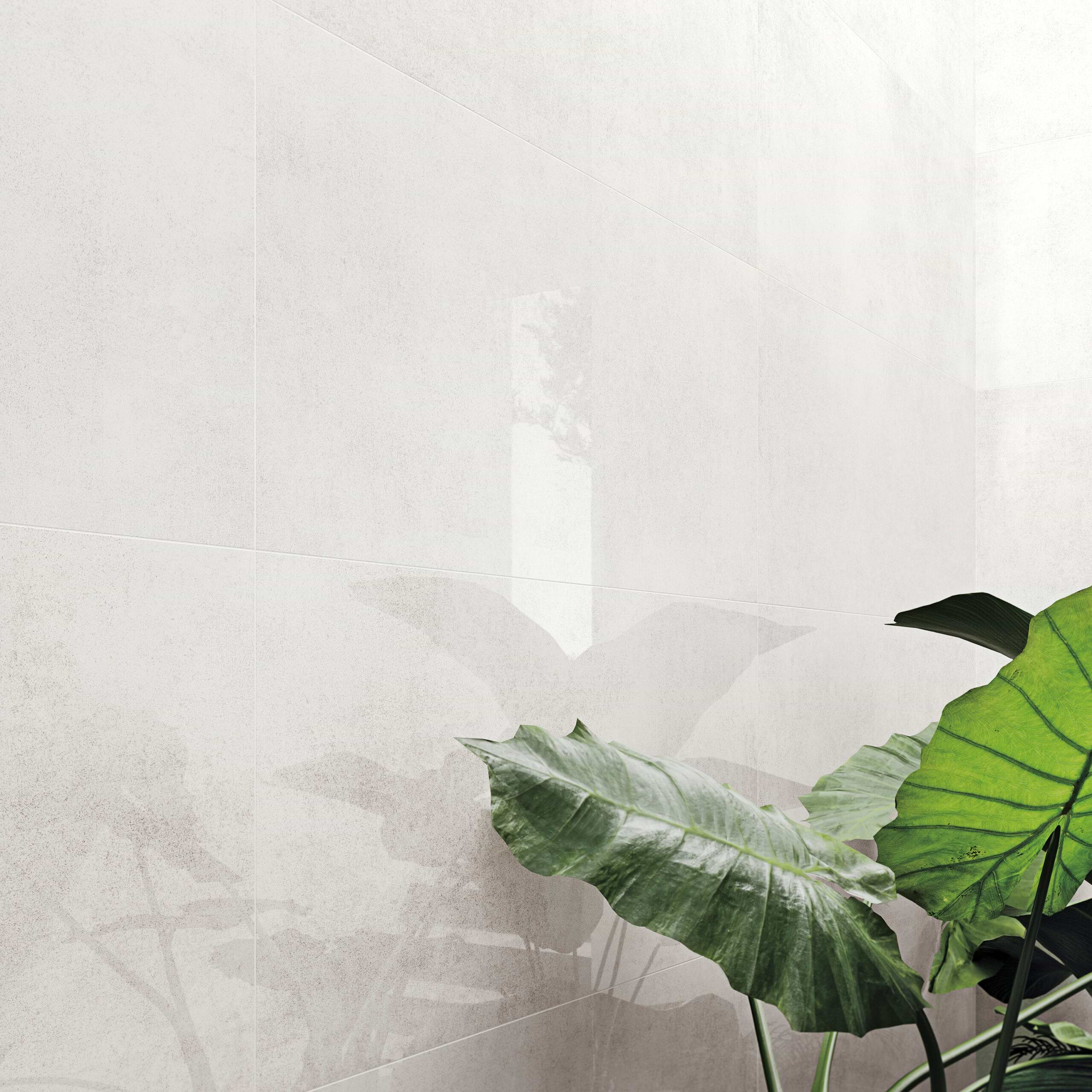 Contempo White 48x48 Polished Porcelain Tile in iTileMosaic