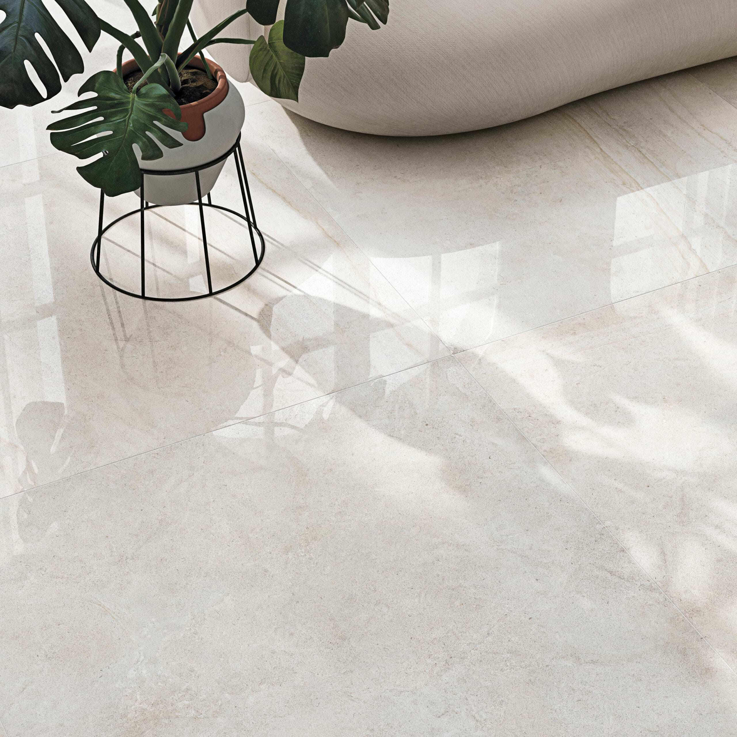 Divino Ivory 48x48 Polished Porcelain Tile available in iTileMosaic