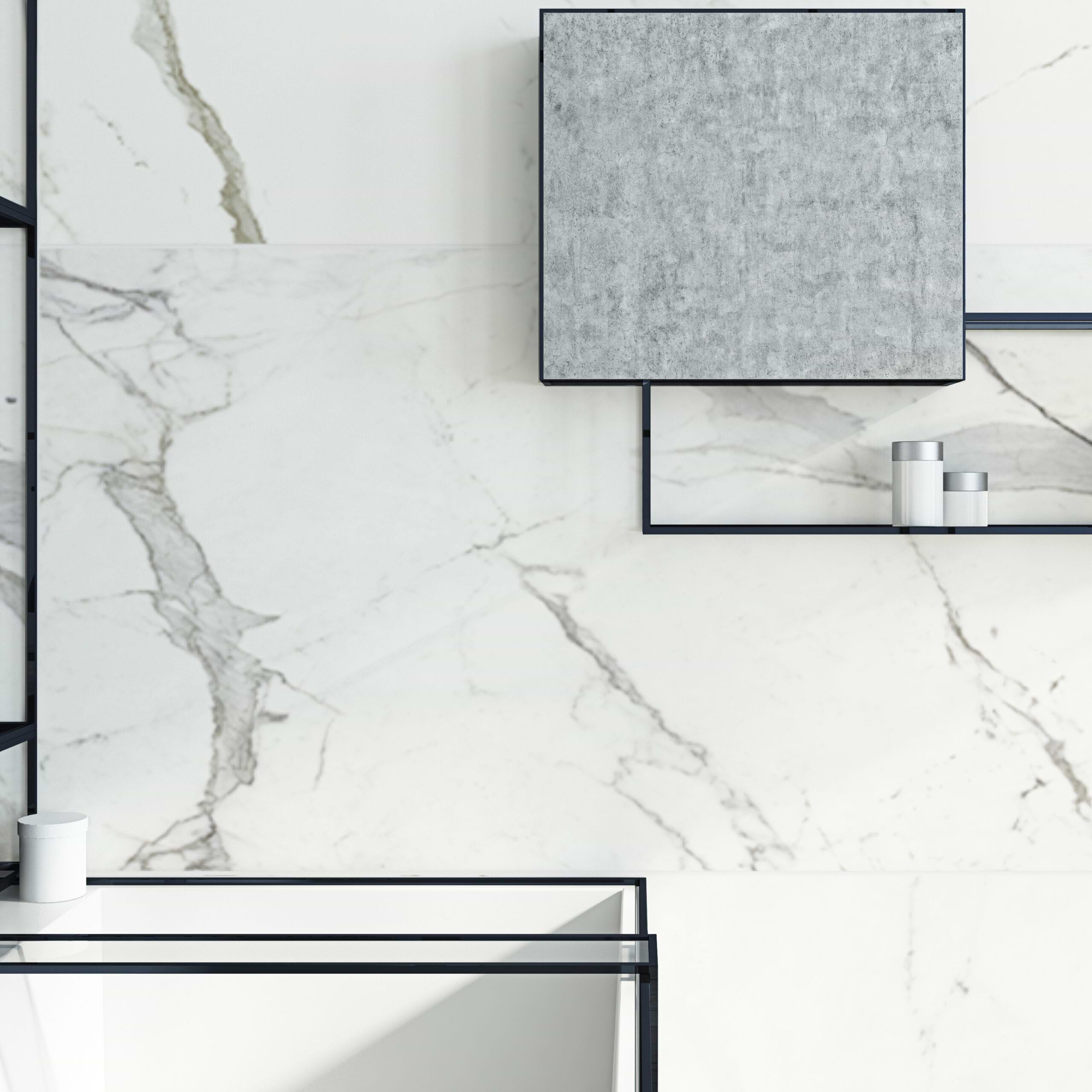 Estima Statuario 30x60 Matte Porcelain Tile in iTileMosaic