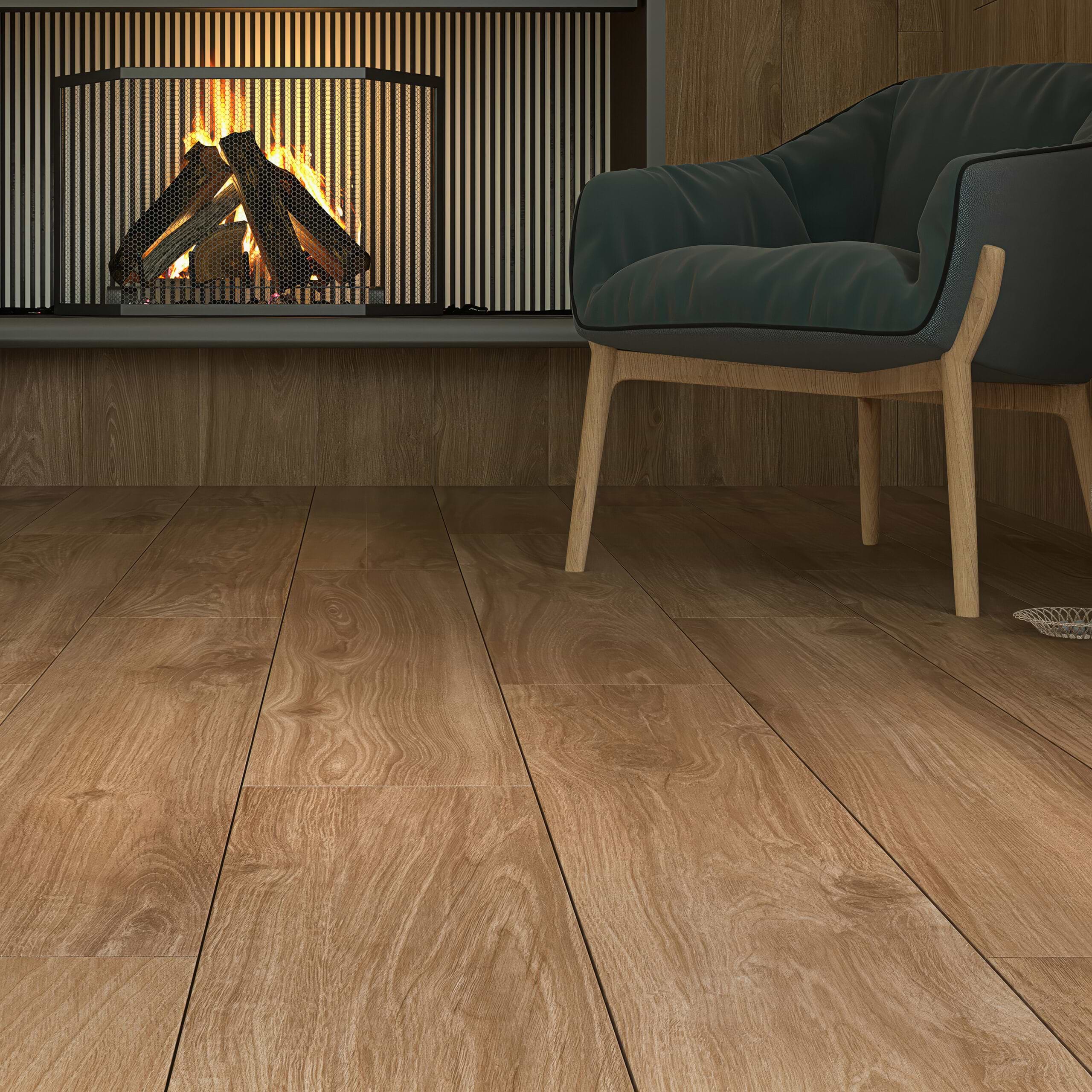 Lumber Oak 8x48 Matte Porcelain Tile available in iTileMosaic