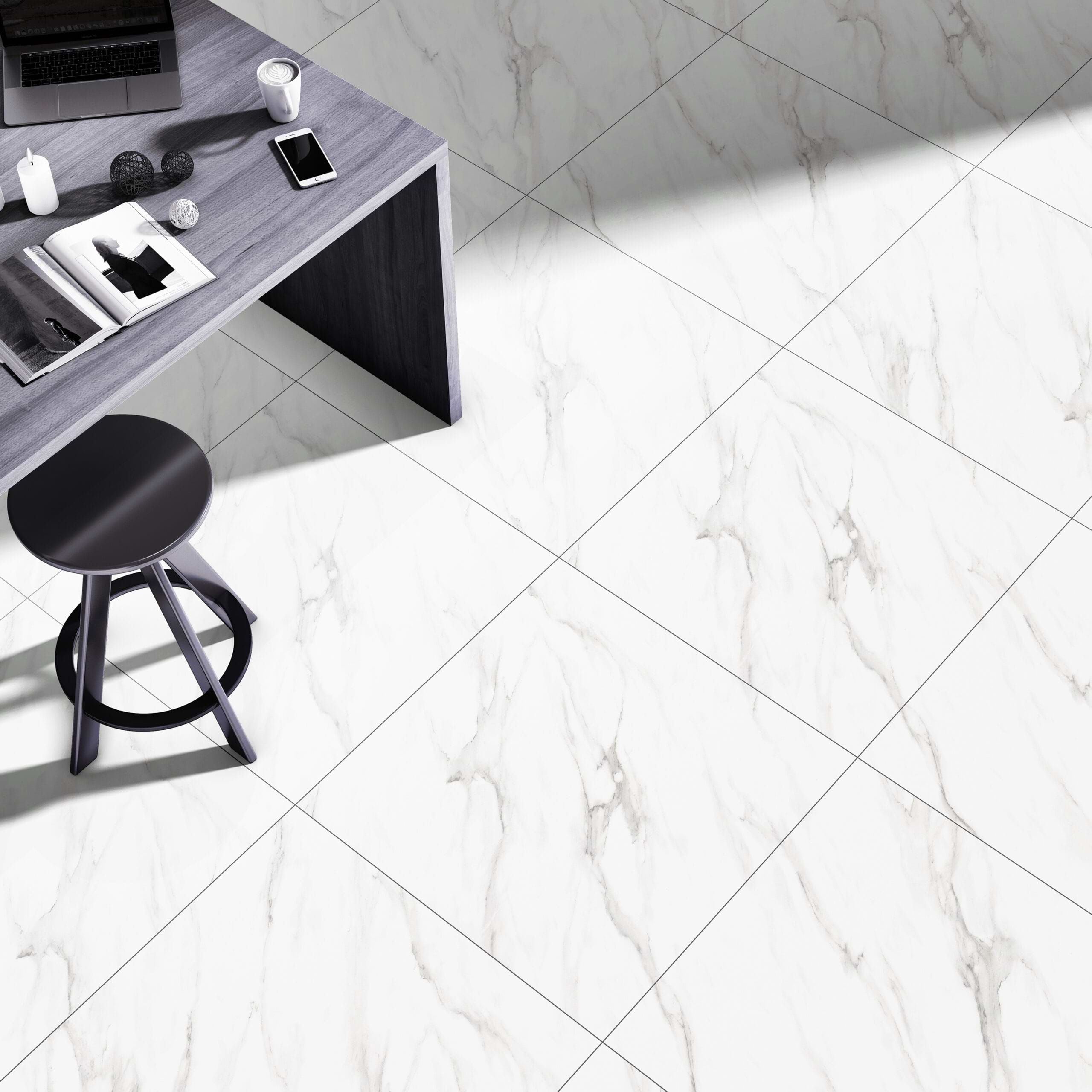 Marmo Calida 32x32 Matte Porcelain Tile in iTileMosaic