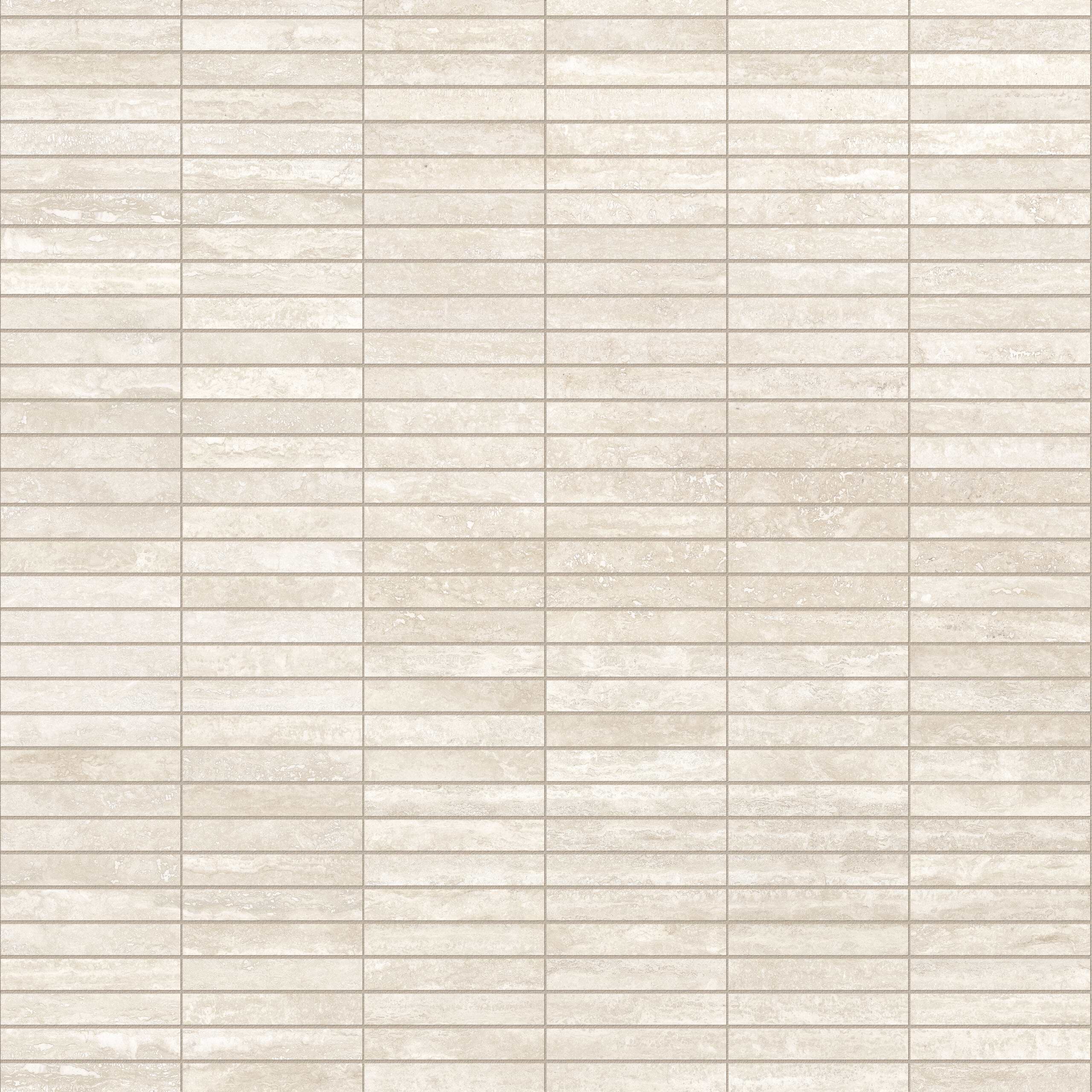 Estima Travertino Avorio 1x6 Matte Porcelain Tile in iTileMosaic