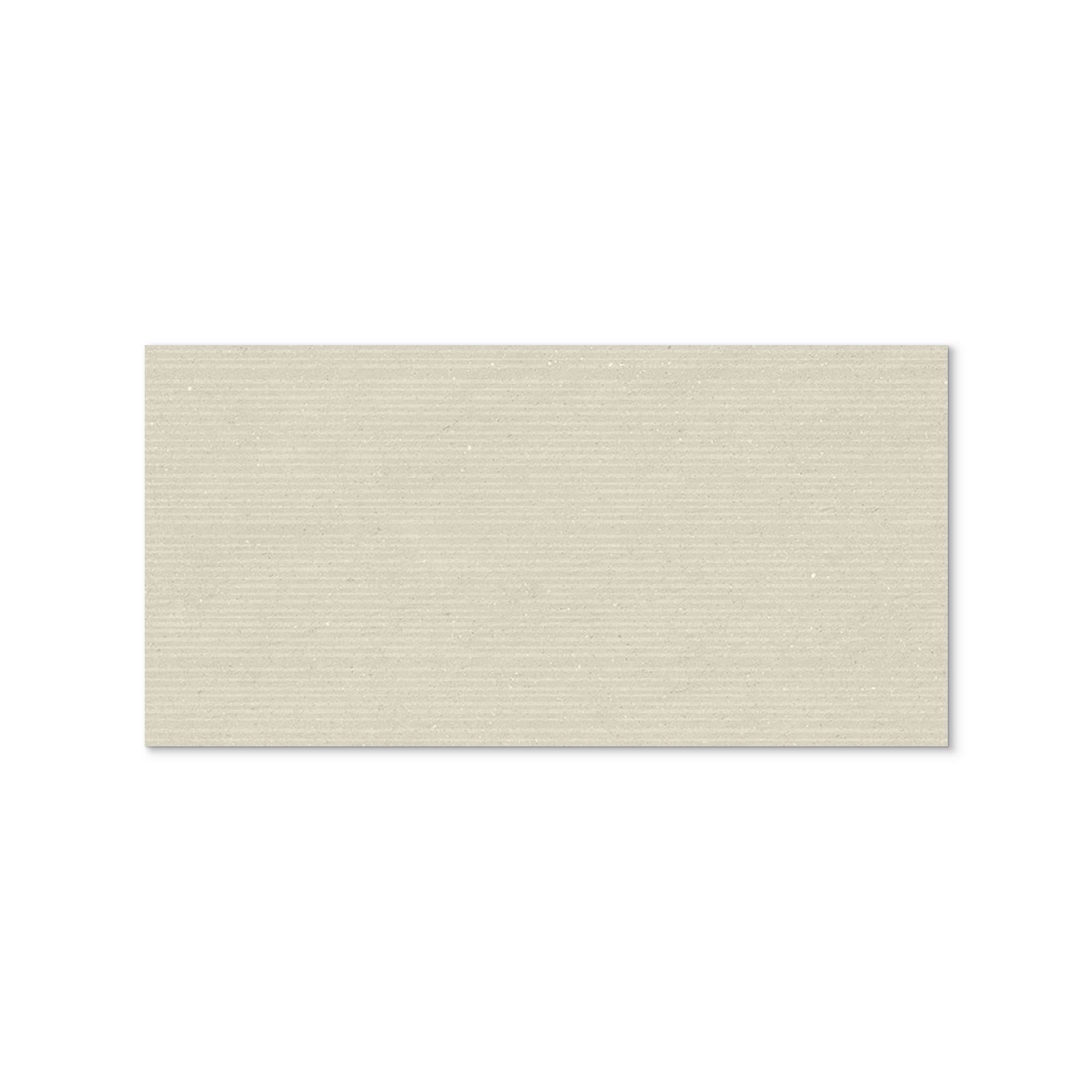 Cassia Flow Cream Matte Deco 24x48 Porcelain Tile - Sample - iTileMosaic