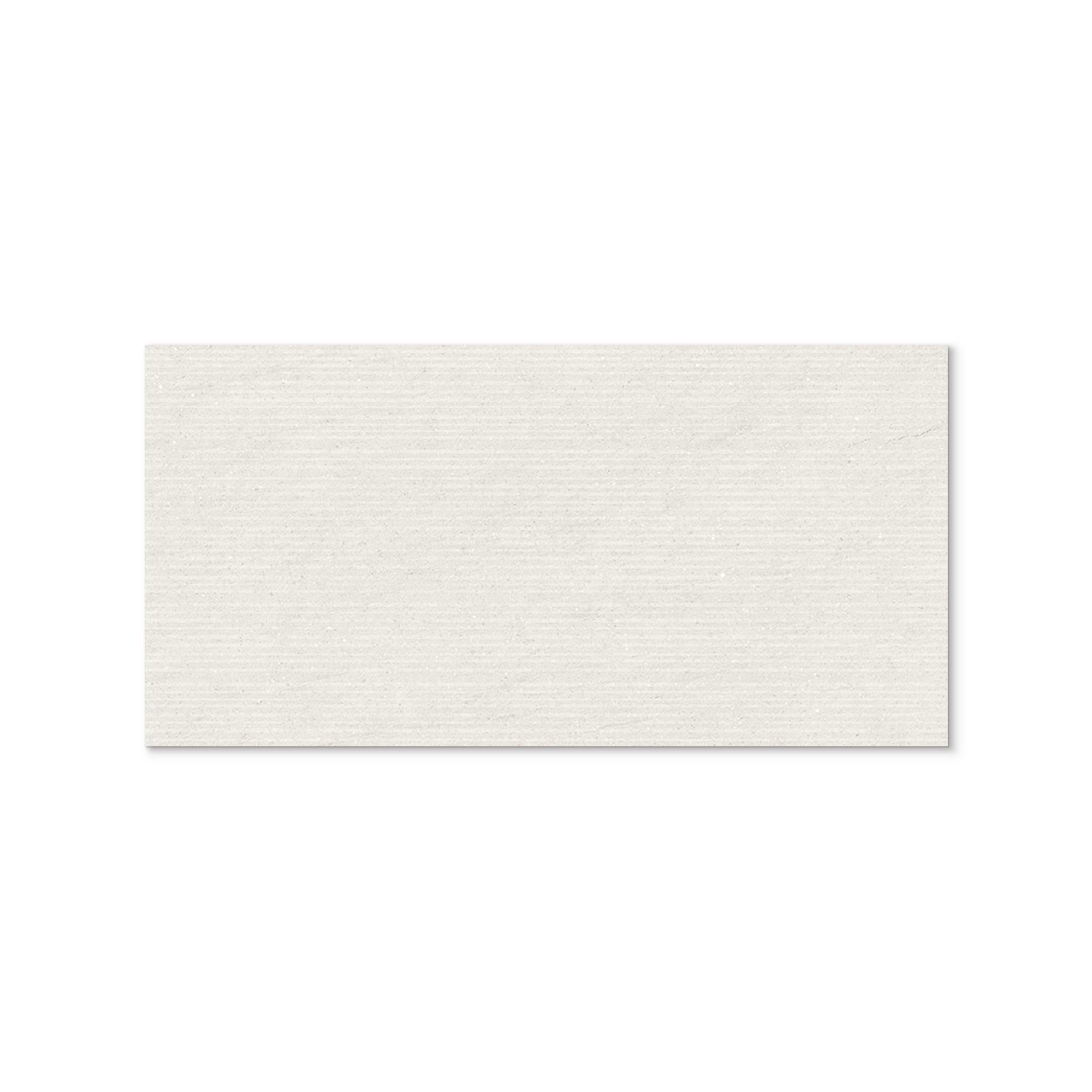 Cassia Flow Ivory Matte Deco 24x48 Porcelain Tile - Sample - iTileMosaic
