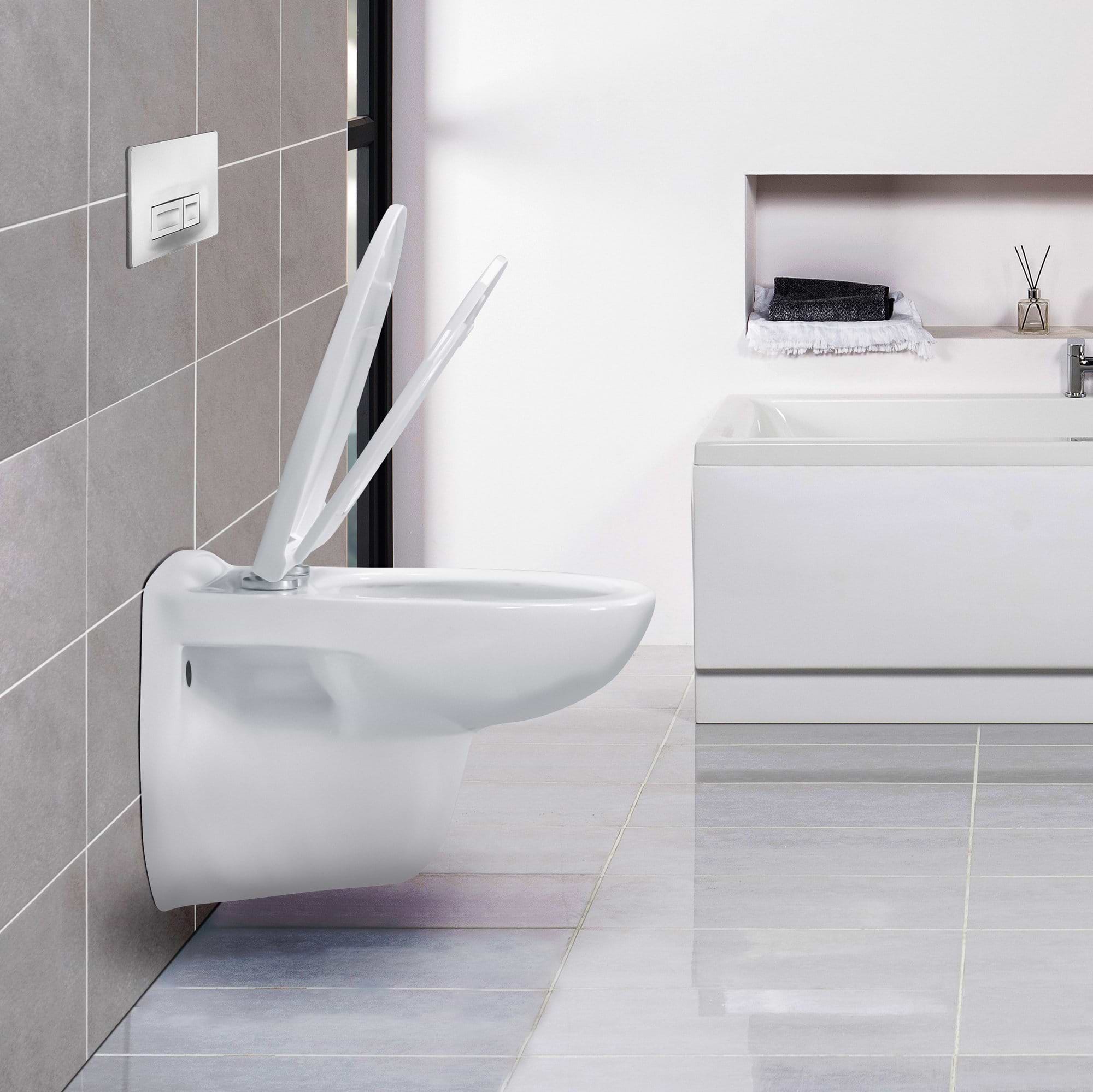 Creavit Aloni Pro Ophang Wc Keramiek + Zitting Wit | Sanexo